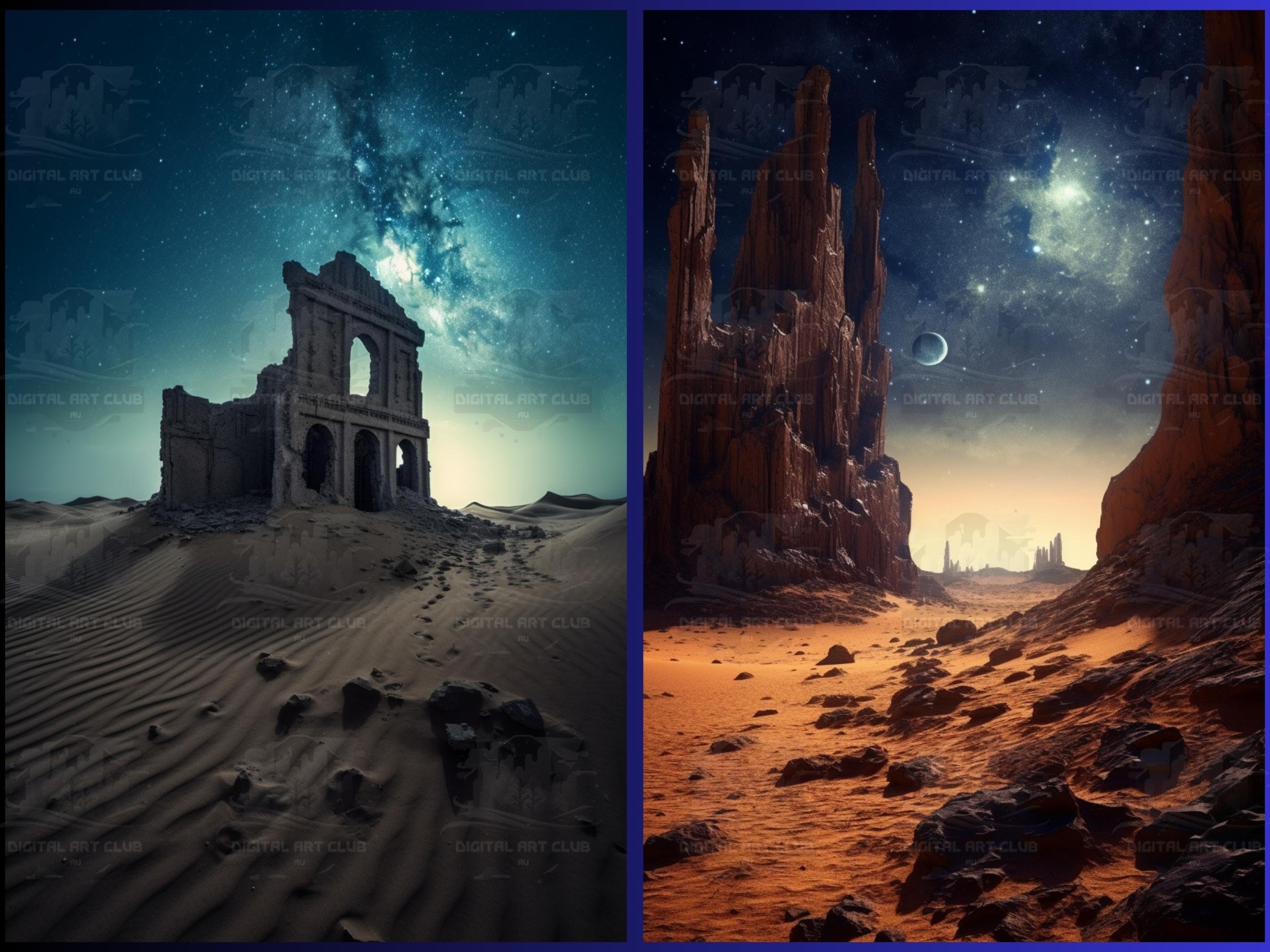 6 Otherworldly Backdrops Overlays | Overlays for Photoshop | Studio ...