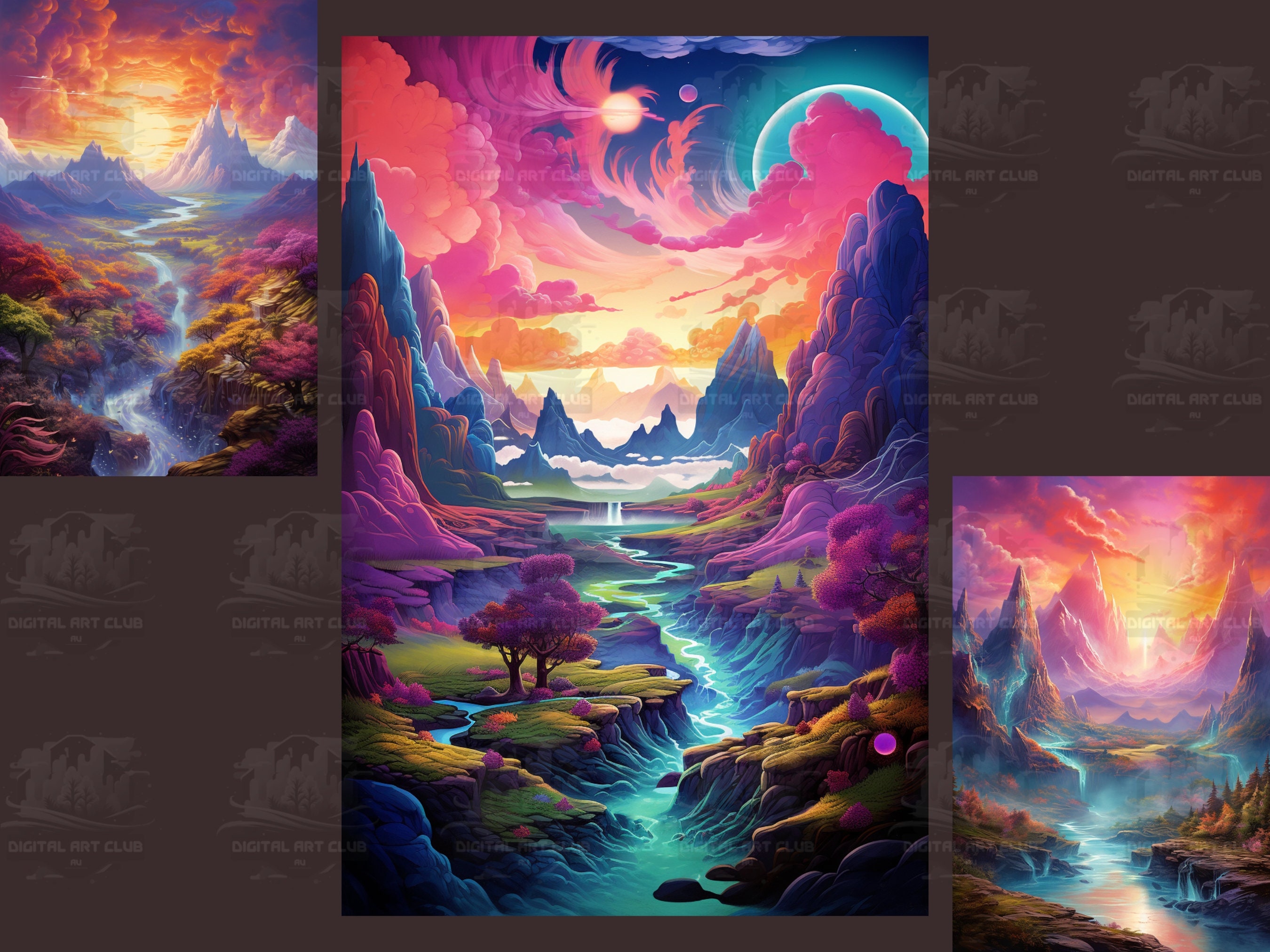 10 Dreamy Land Backdrops Overlays | Overlays for Photoshop | Studio ...