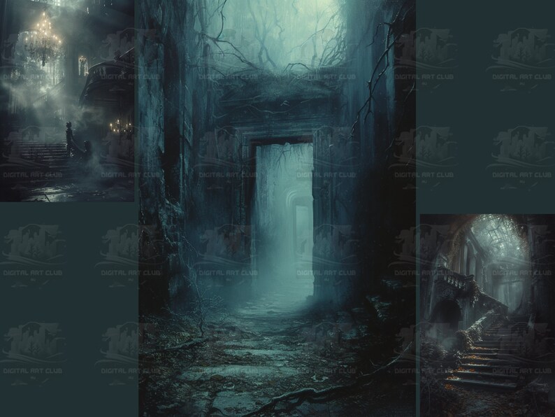 7 Darkness Academy V2 Backdrops Overlays | Overlays for Photoshop ...