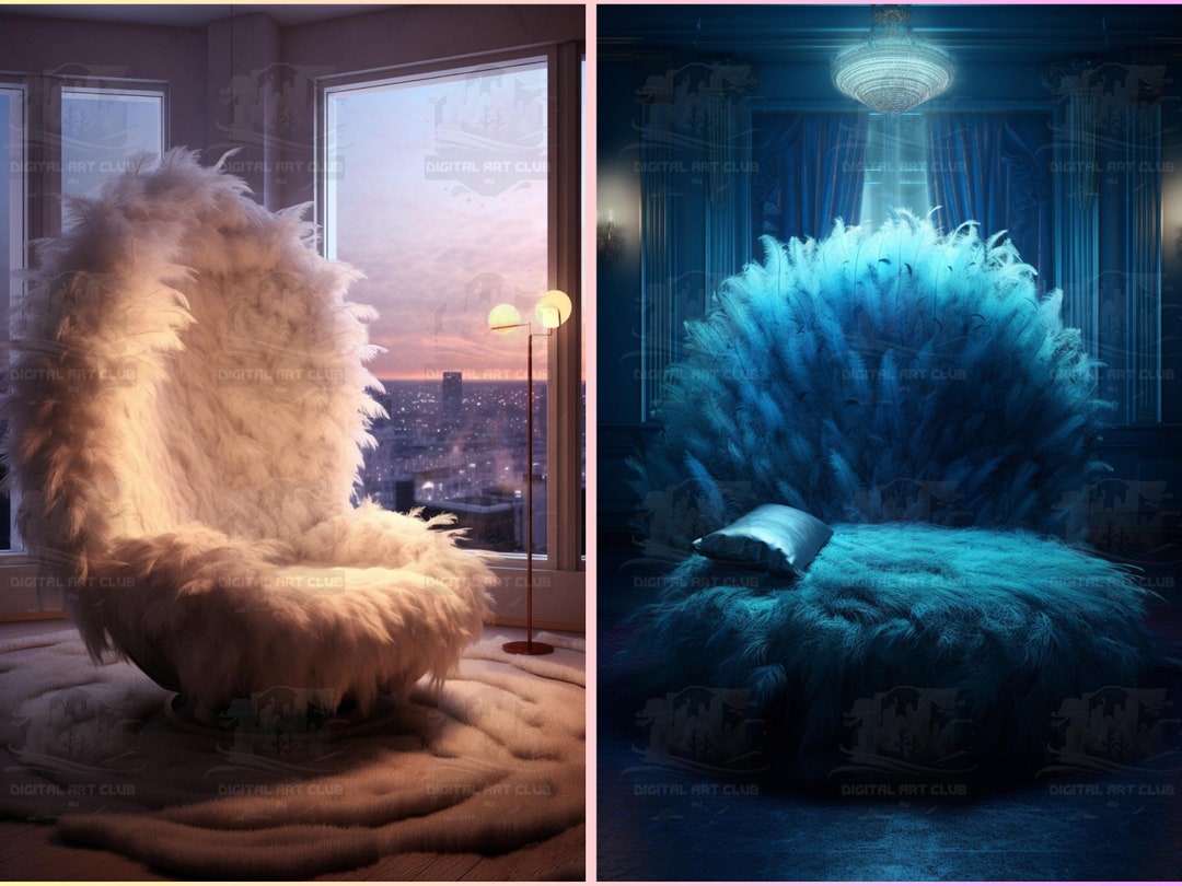 3 Feathers Sofa Backdrops Overlays | Overlays for Photoshop | Studio ...