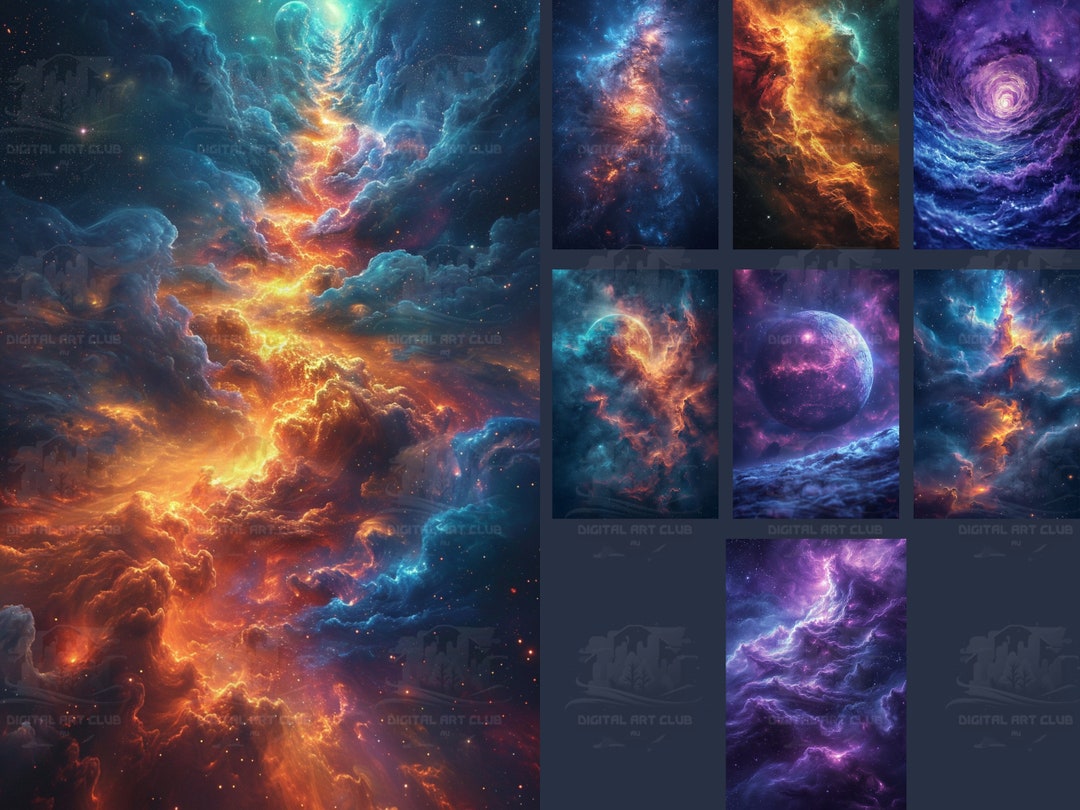 8 Deep Space Backdrops Overlays | Overlays for Photoshop | Studio ...
