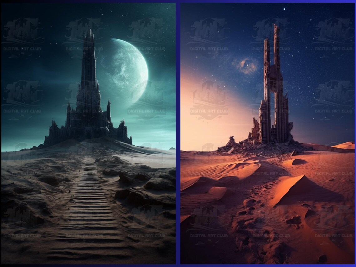 6 Otherworldly Backdrops Overlays Overlays for Photoshop Studio ...