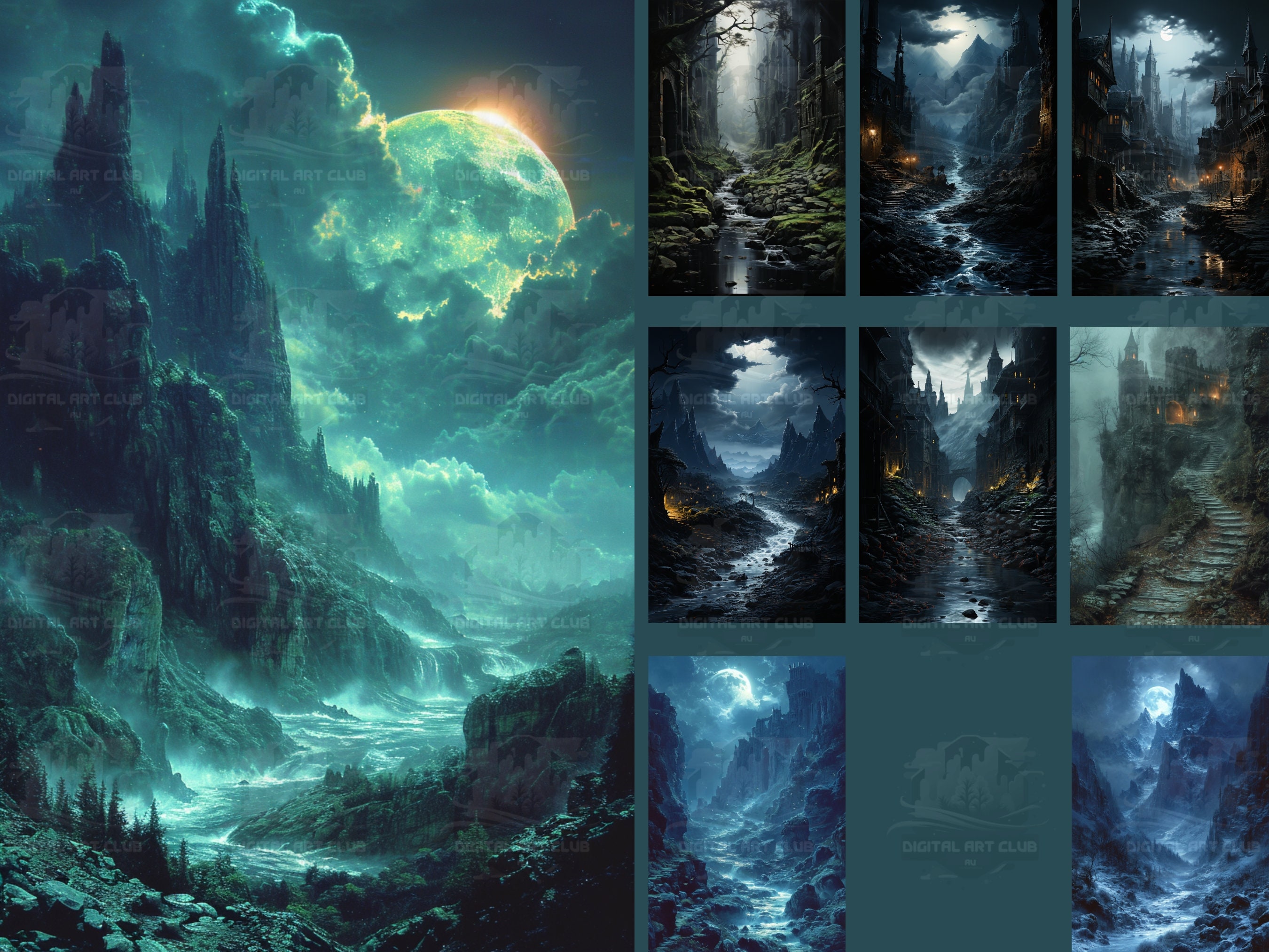 9 Darkness Landscape Backdrop Overlays | Overlays for Photoshop ...