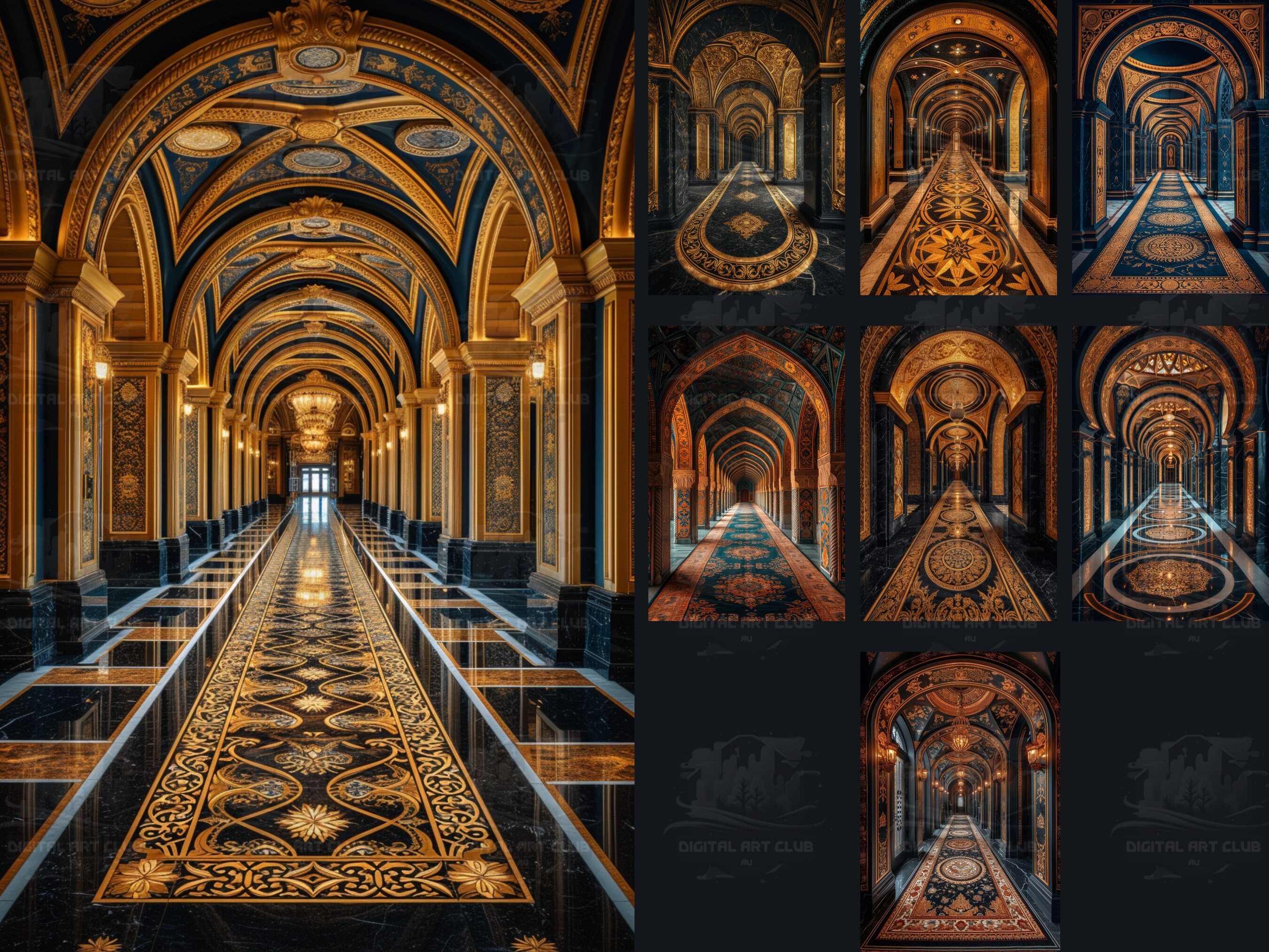 8 Endless Hall Backdrops Overlays | Overlays for Photoshop | Studio ...