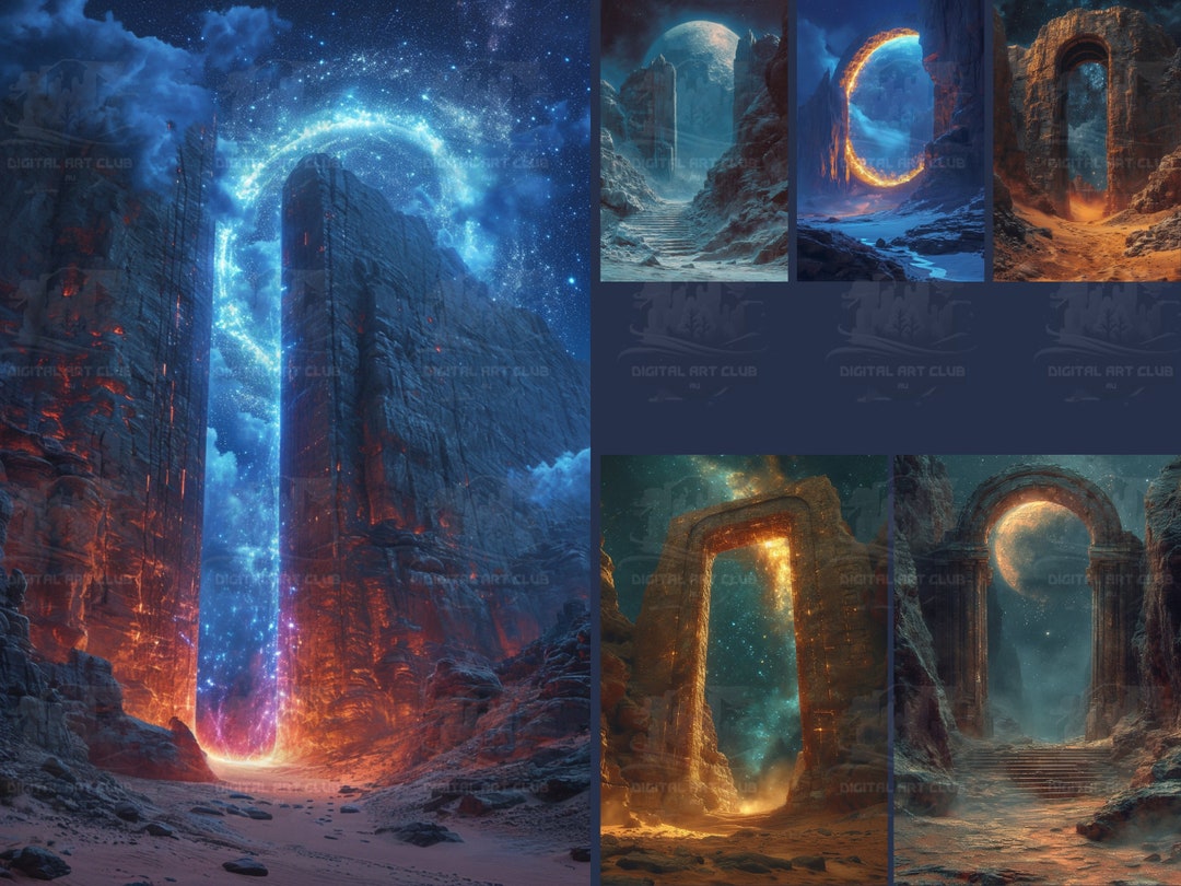 6 Mystic Portal Backdrops Overlays | Overlays for Photoshop | Studio ...