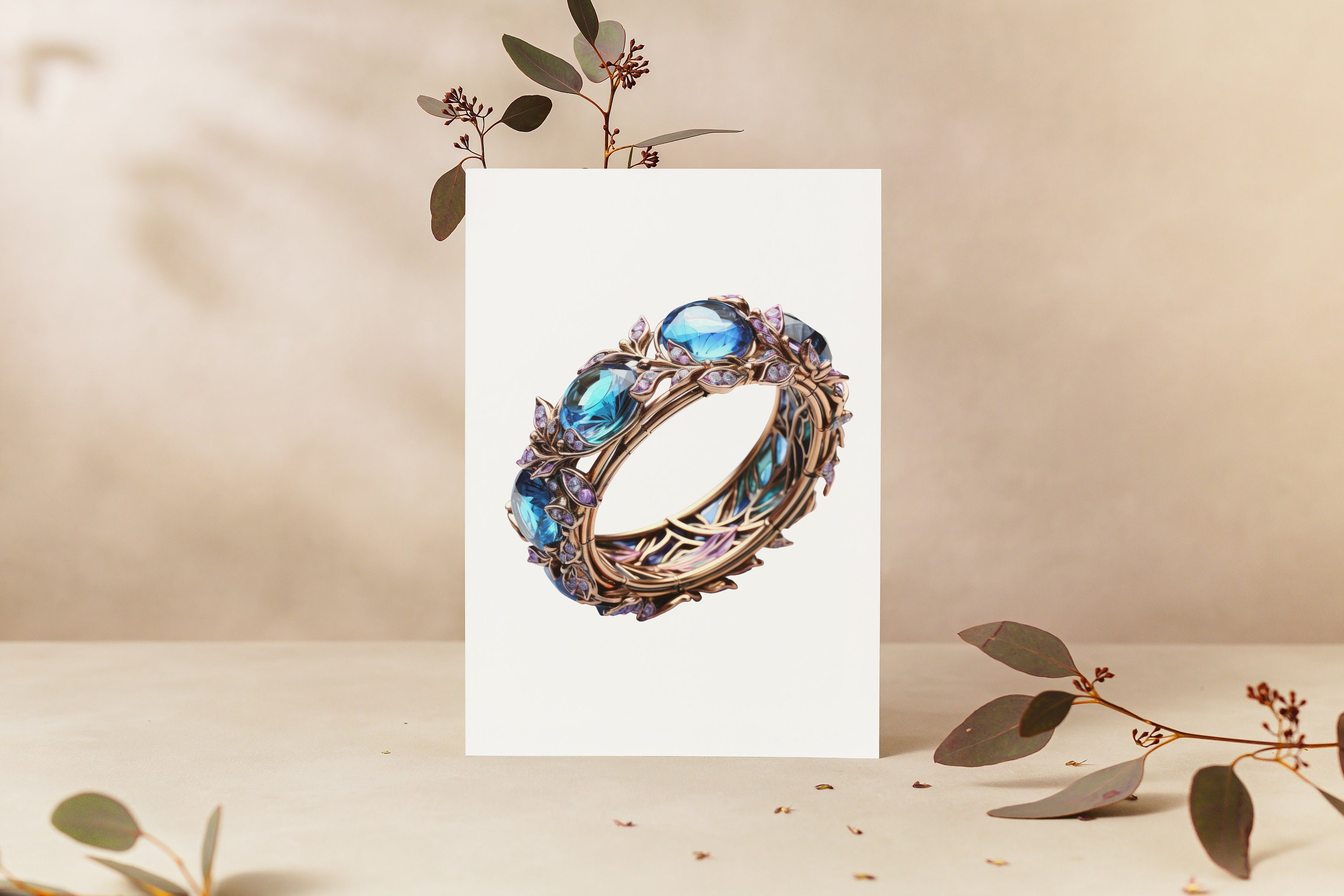 30 Fantasy Rings Clipart Watercolor, Gothic, Mystical, Dreamlike PNG ...