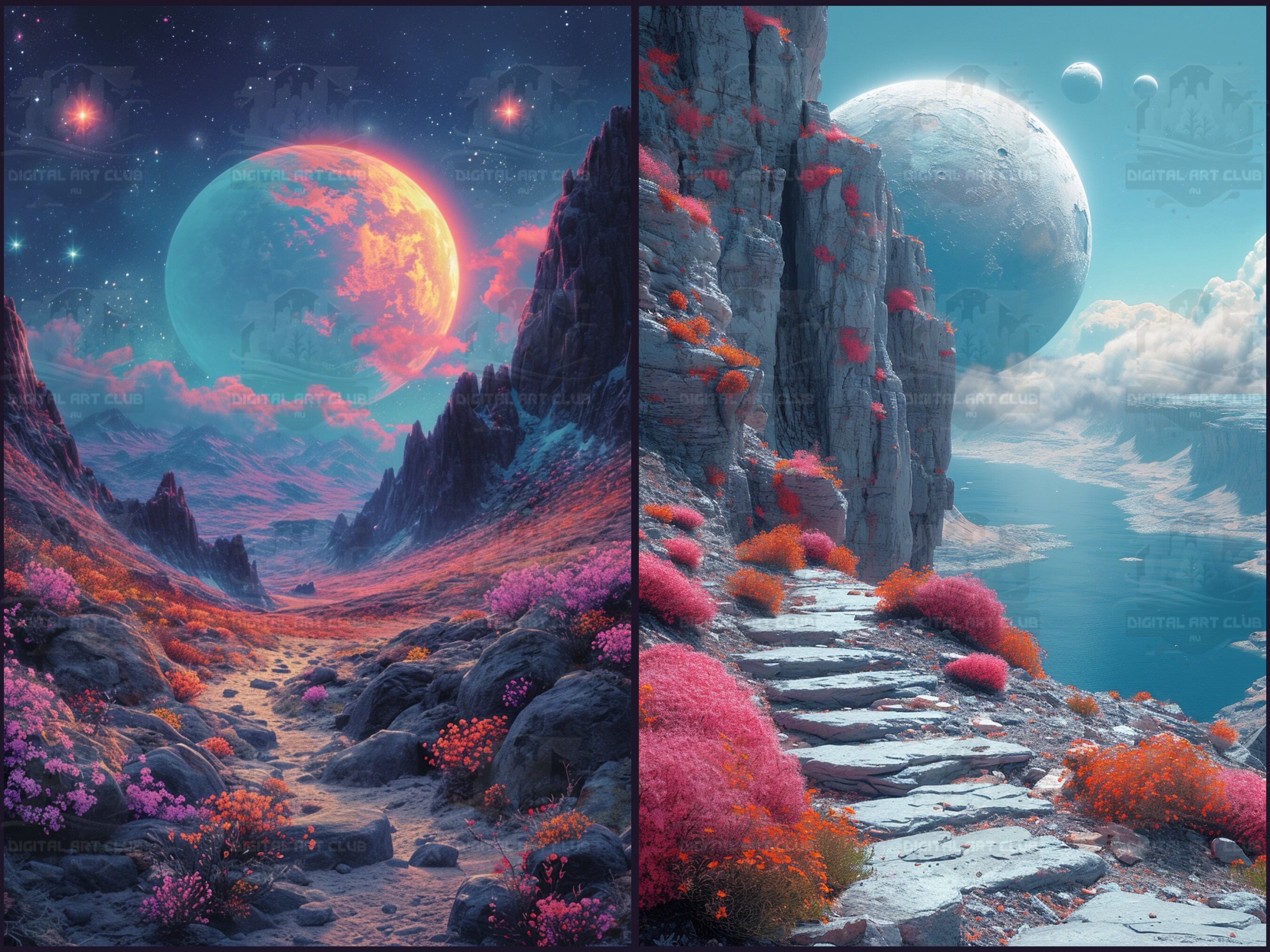 9 Surreal World Backdrops Overlays | Overlays for Photoshop | Studio ...