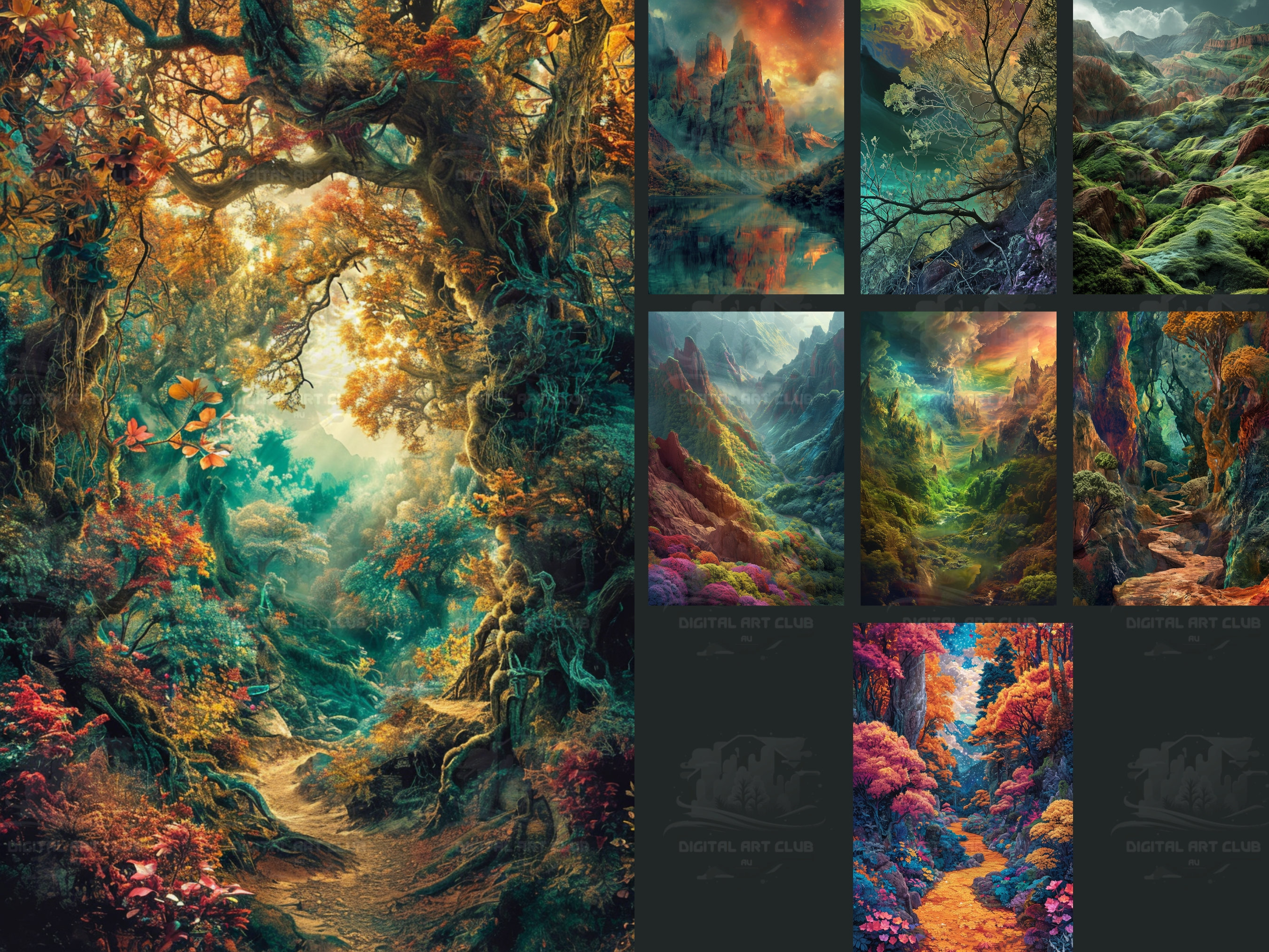 8 Psychedelic Vision Backdrops Overlays | Overlays for Photoshop ...