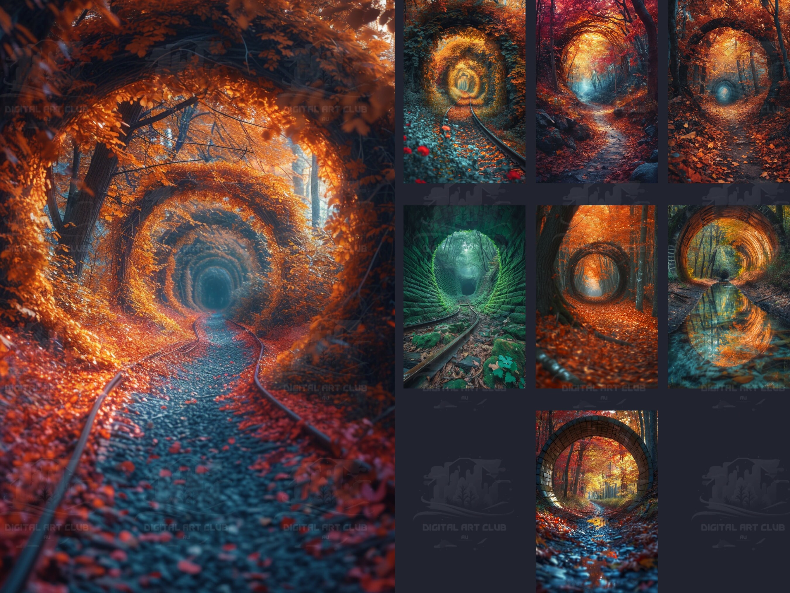 8 Timeless Tunnel Backdrops Overlays | Overlays for Photoshop | Studio ...