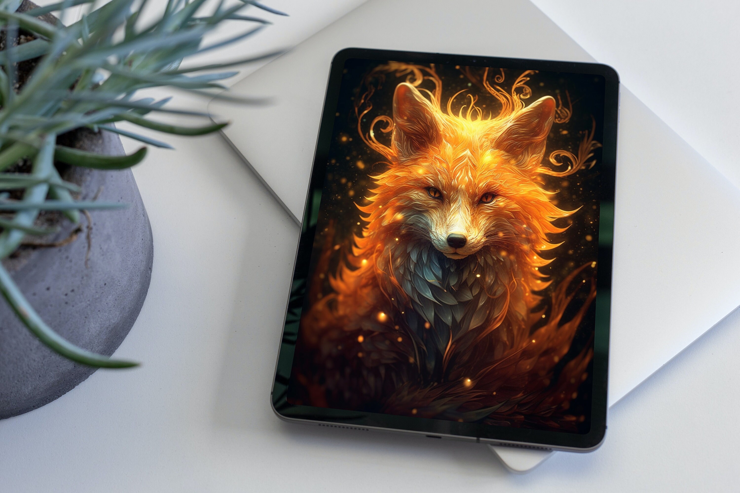 Red Fox | Digital Art Print, Wall Art, AI Generated, AI Art, Digital ...