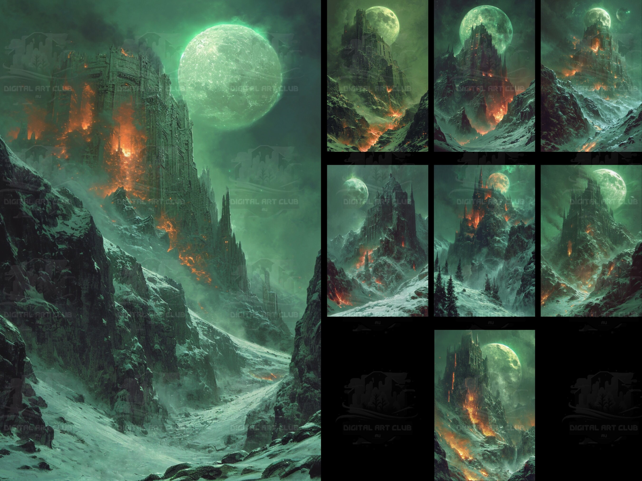 8 Darkness Palace Backdrops Overlays | Overlays for Photoshop | Studio ...