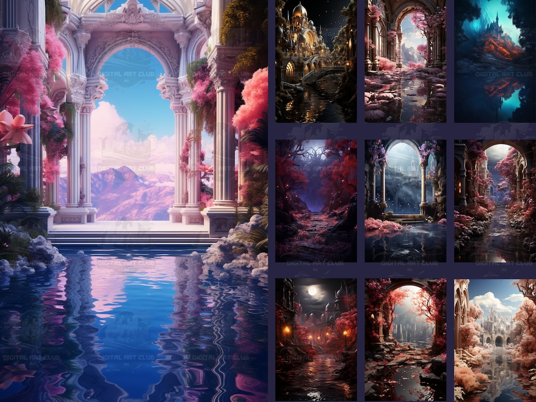 10 Fantasy Landscape V3 Backdrops Overlays | Overlays for Photoshop ...