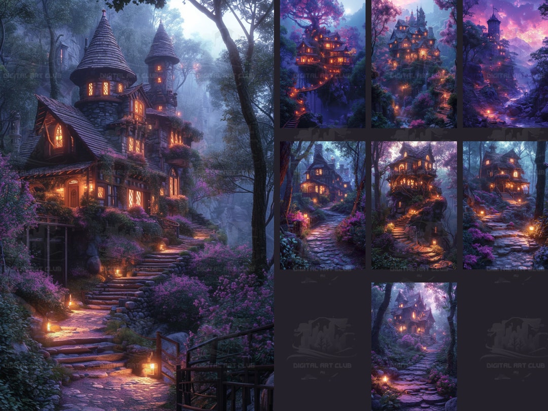 8 Purple House Backdrops Overlays | Overlays for Photoshop | Studio ...