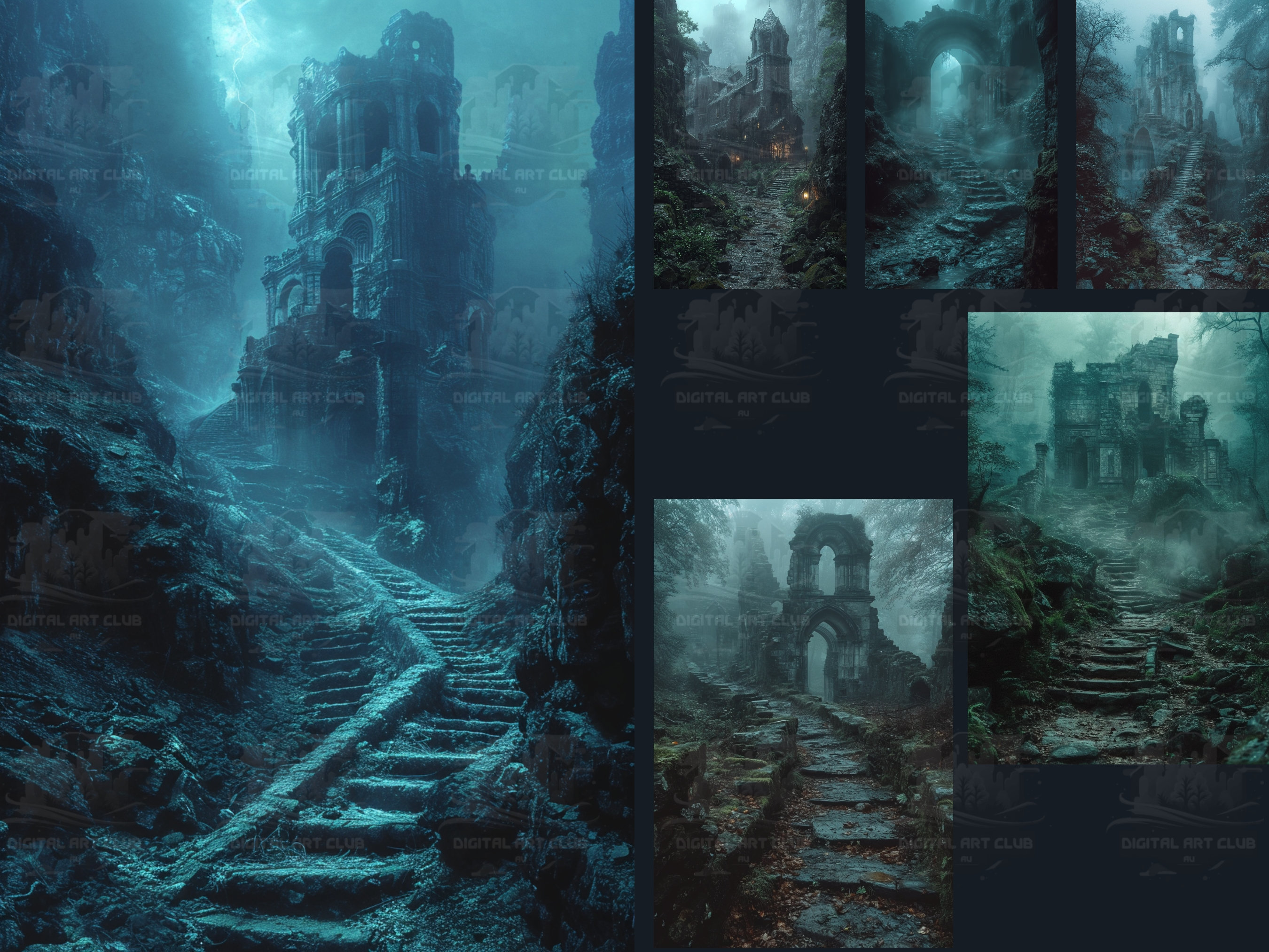 6 Ancient Ruins V3 Backdrops Overlays | Overlays for Photoshop | Studio ...