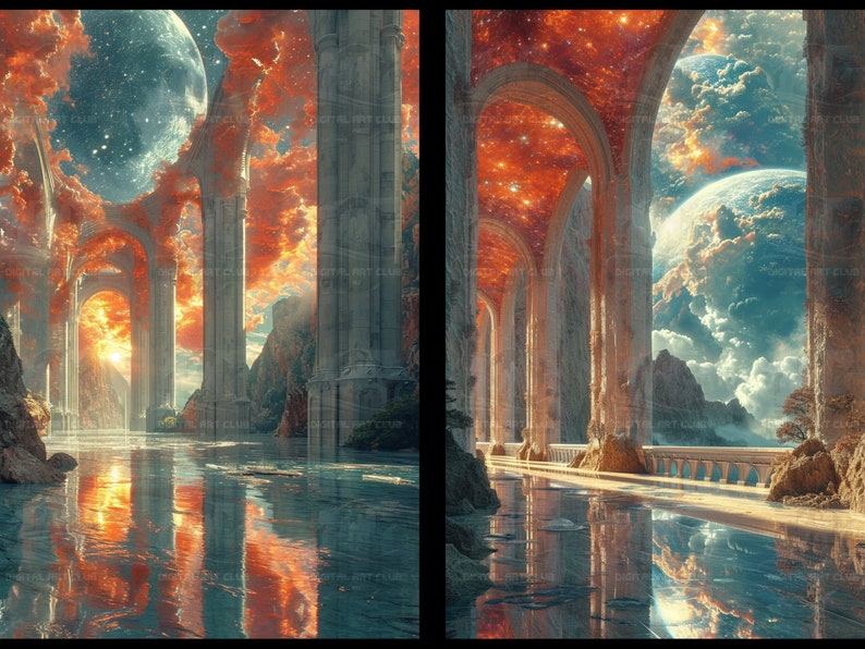 9 Fantasy Columns Backdrop Overlays | Overlays for Photoshop | Studio ...