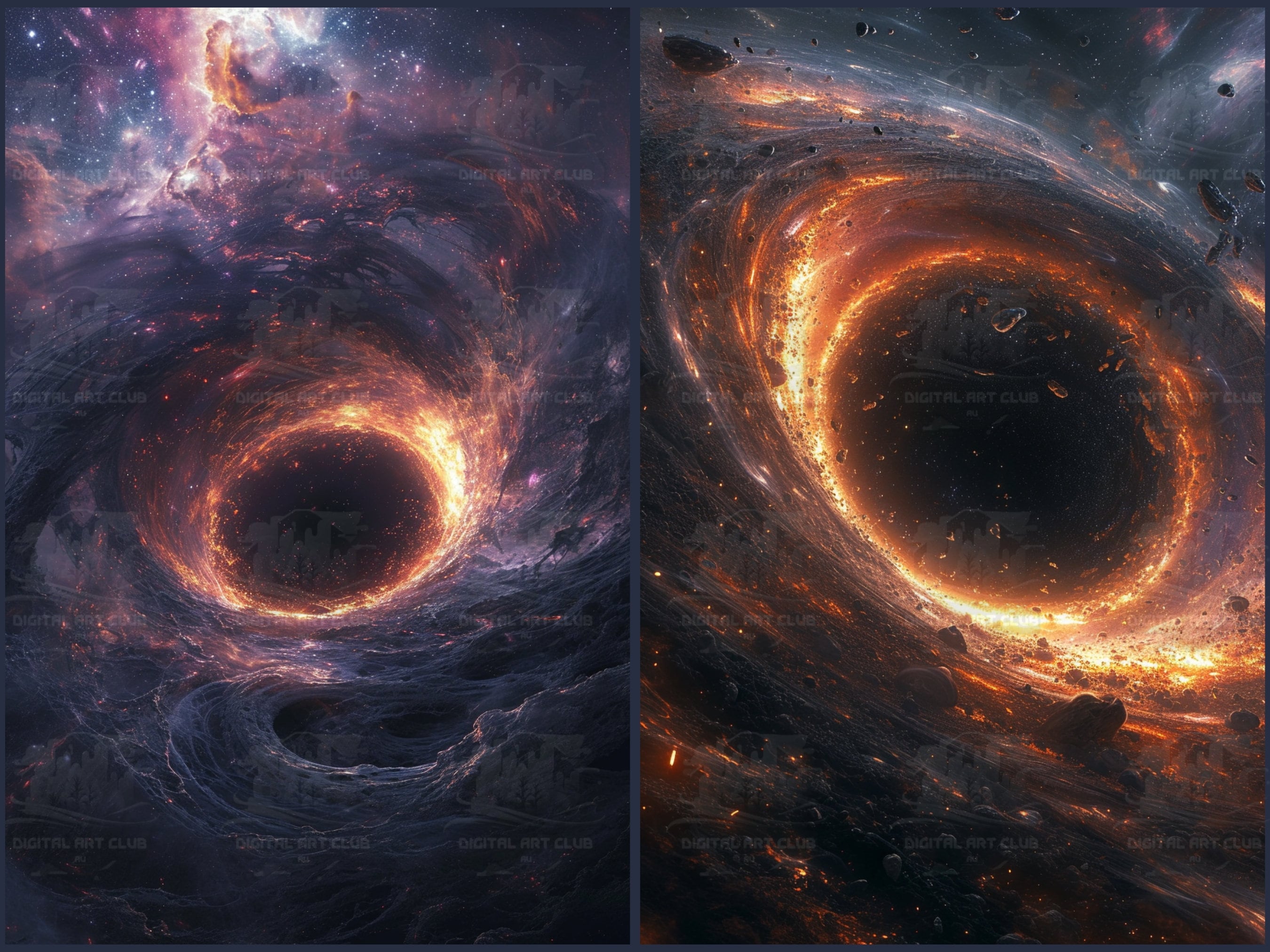 12 Black Hole Backdrops Overlays | Overlays for Photoshop | Studio ...