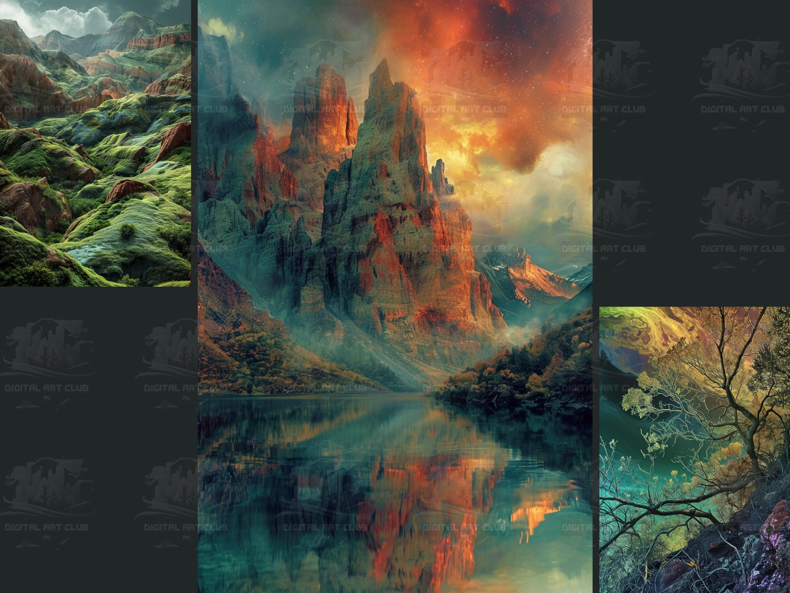 8 Psychedelic Vision Backdrops Overlays | Overlays for Photoshop ...