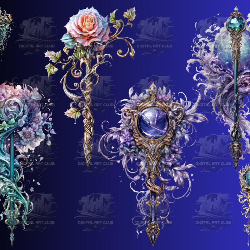 Fantasy Magic Staff - Etsy