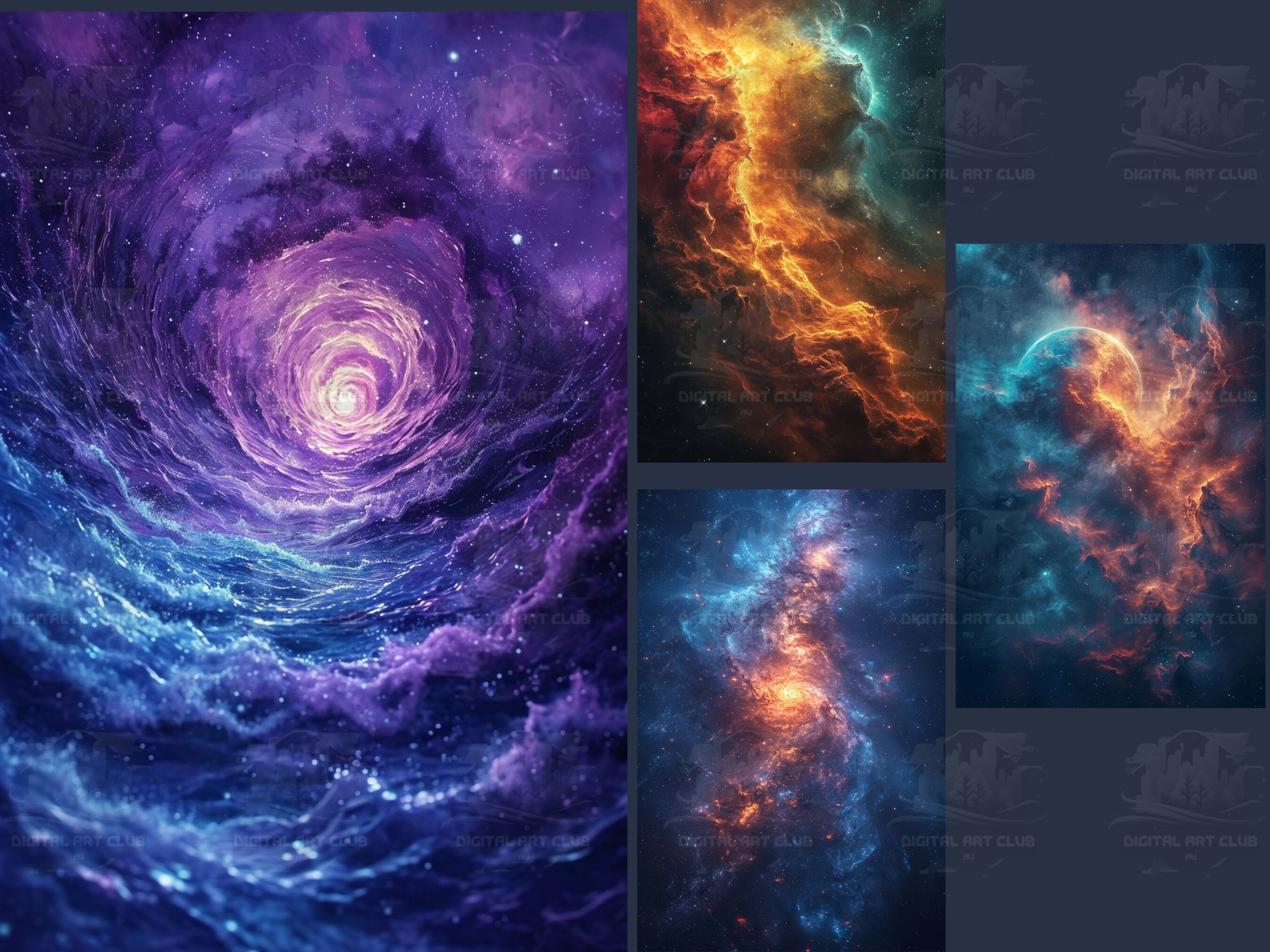 8 Deep Space Backdrops Overlays Overlays for Photoshop Studio Backdrops ...