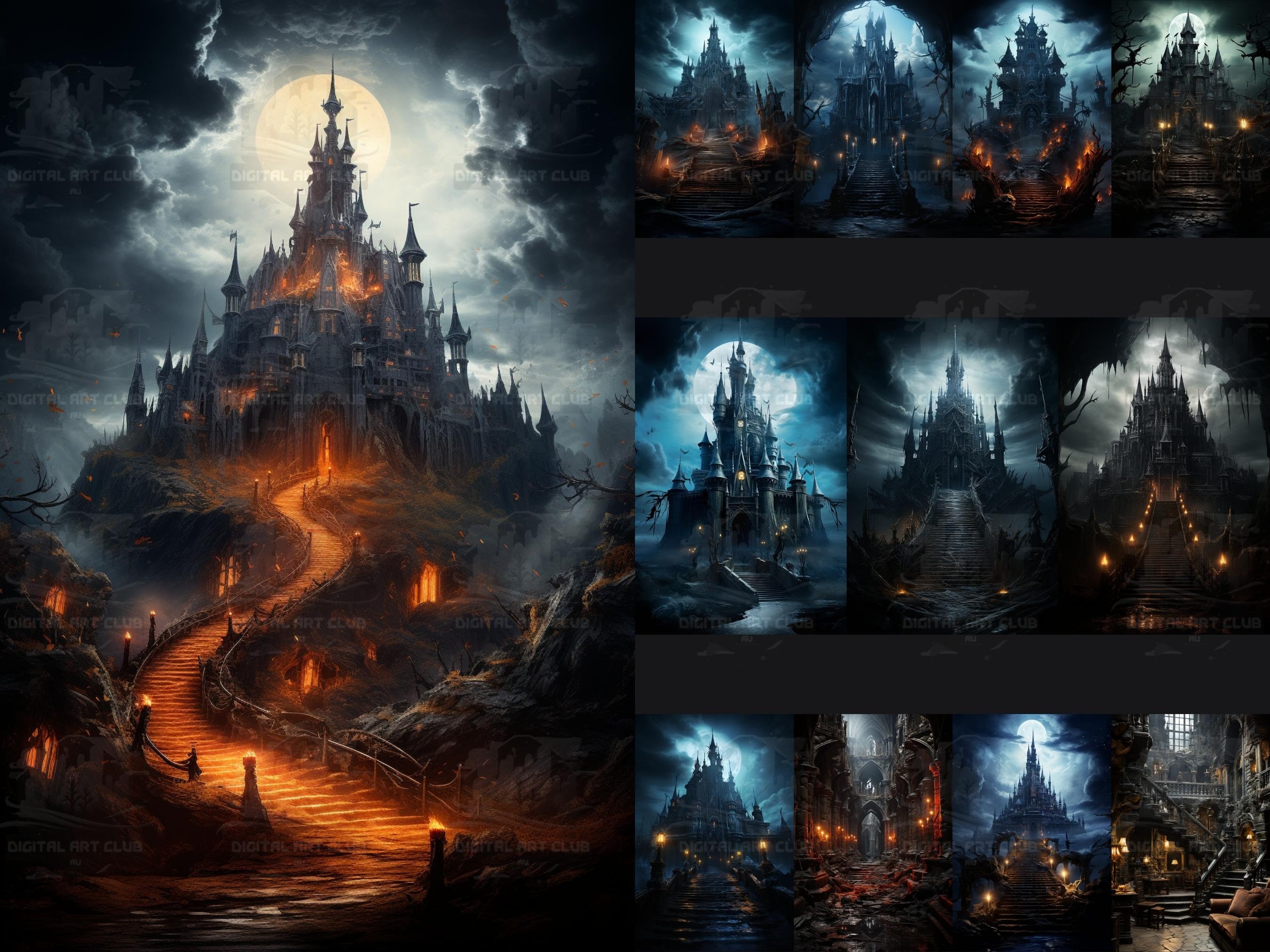 Fantasy Fire Castle