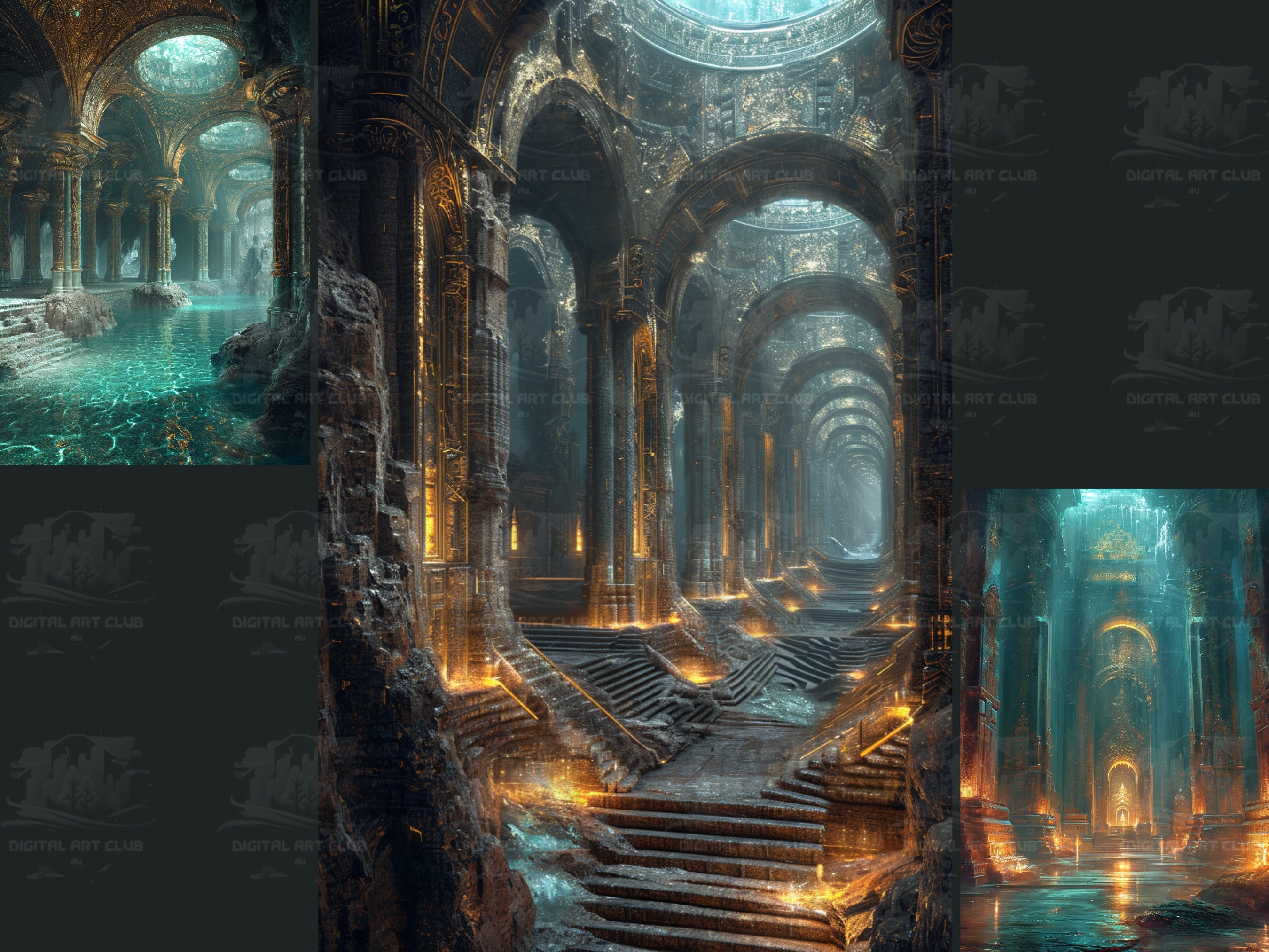 6 Lost Temple Backdrops Overlays Overlays for Photoshop Studio ...