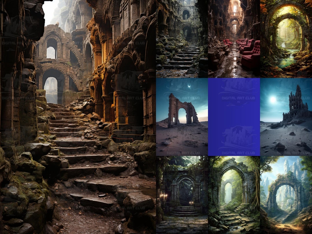 9 Ancient Ruins Backdrop Overlays | Overlays for Photoshop | Studio ...