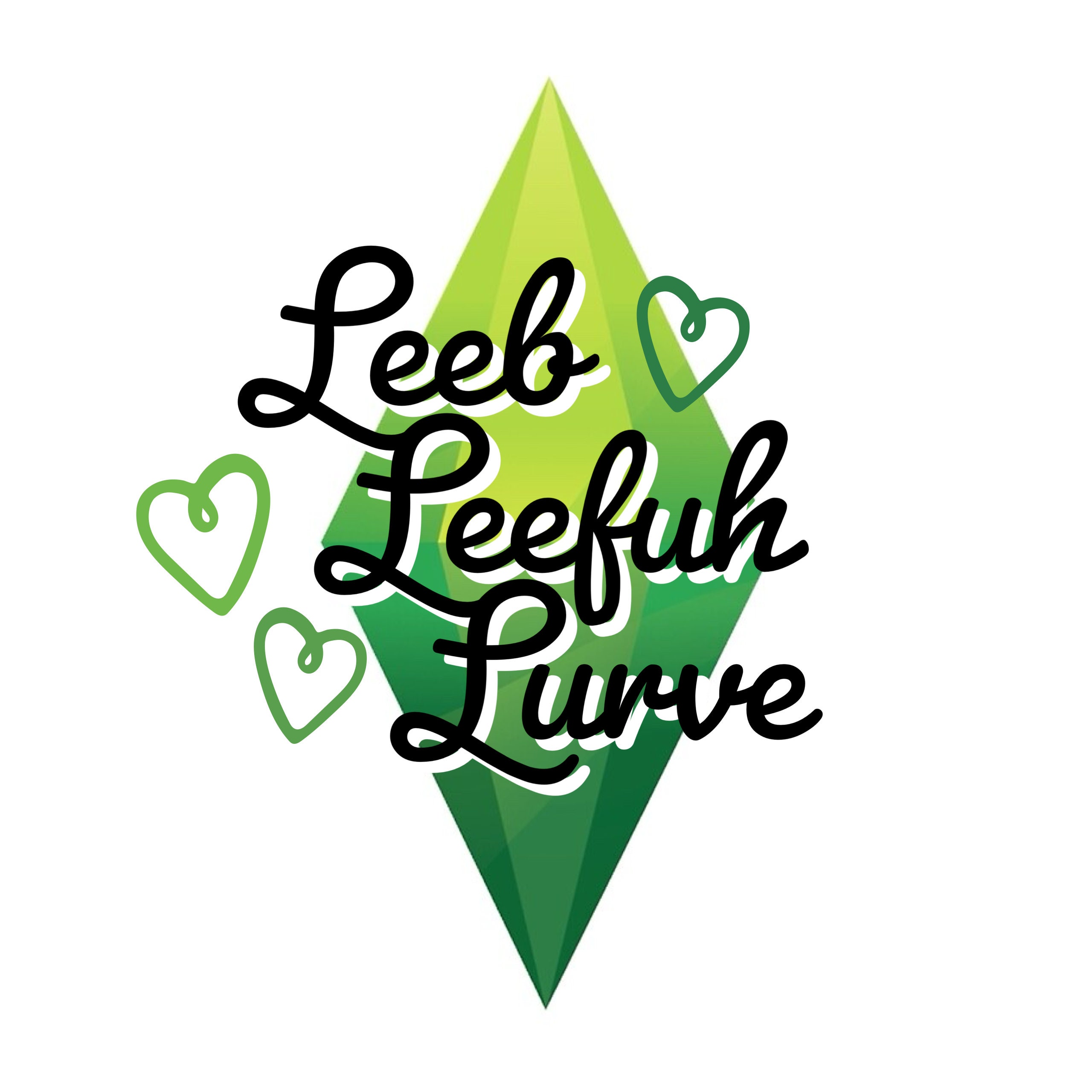 Leeb, Leefuh, Lurve - Sims Print - Etsy