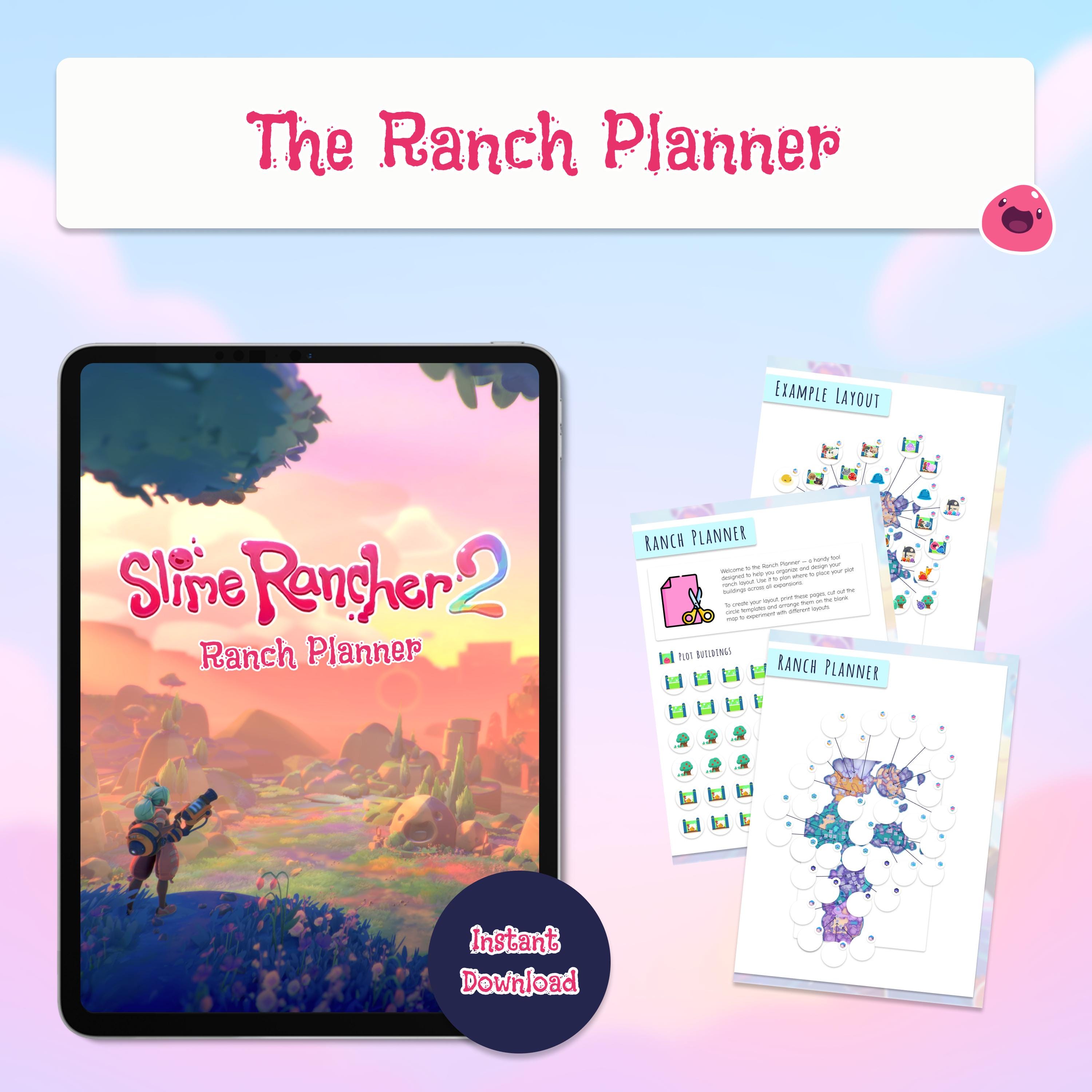 Slime Rancher 2 - Ranch Planner | Digital Drag-and-drop & Printable Cut ...