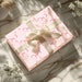 Pink Bow Gift Wrap, Pink Wrapping Paper, Coquette Pink Bow, Pink ...