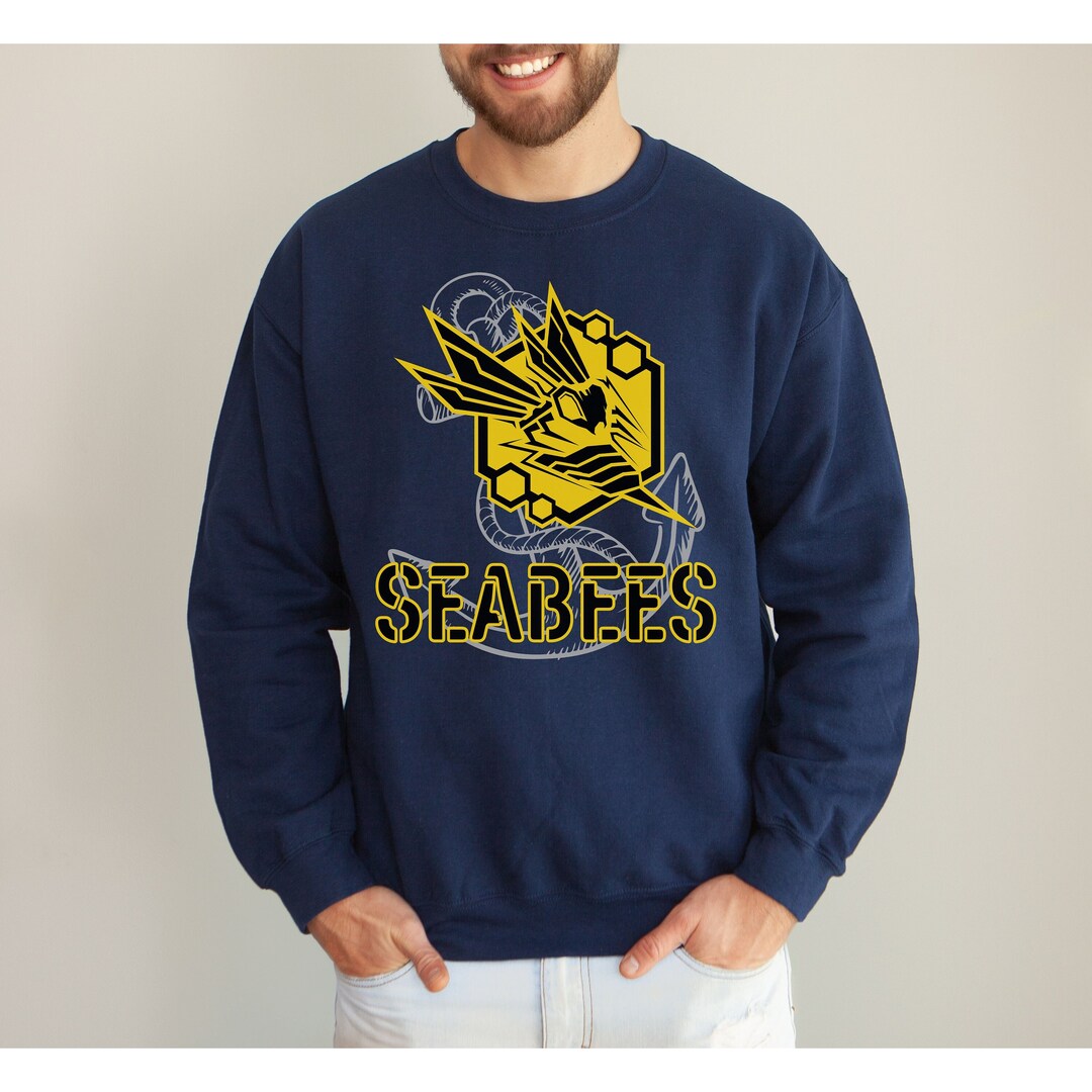 Navy Sweatshirt, Seabees, US Navy Sweater, Veteran Made, Funny Shirt ...