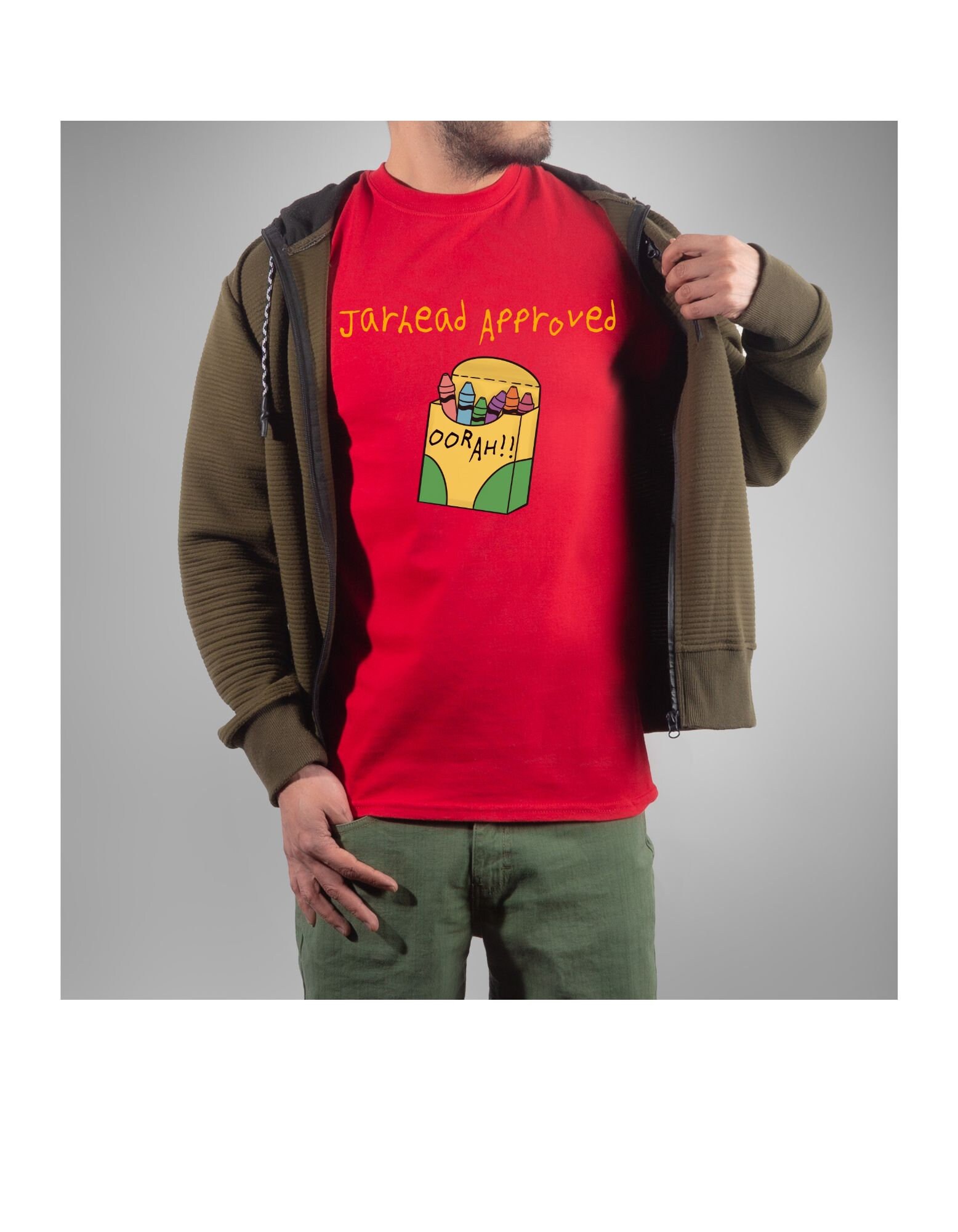 Marine Corps T-shirt, Veteran Made, Marine Crayon Eater, Funny Shirt ...