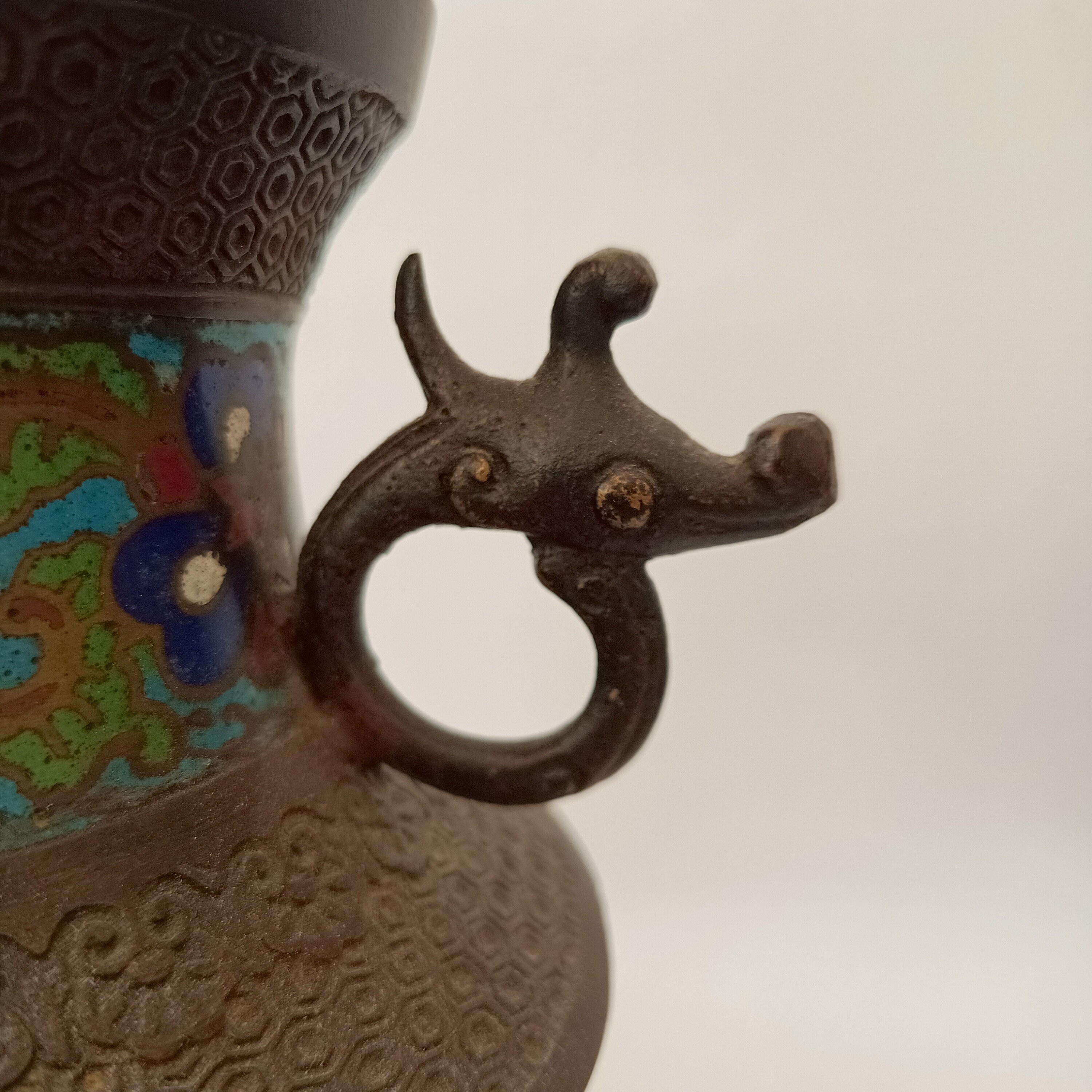 Cloisonné / Champlevé Enamel on Bronze Chinese Pair of Ming Dynasty ...