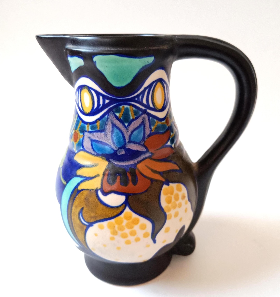 Plateel Corona Pitcher Dutch Gouds Plateel Pottery Art Deco Zuid ...