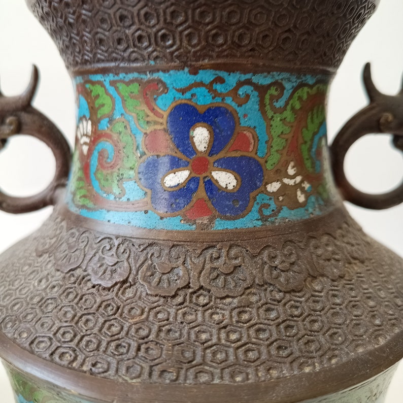 Cloisonné / Champlevé Enamel on Bronze Chinese Pair of Ming Dynasty ...