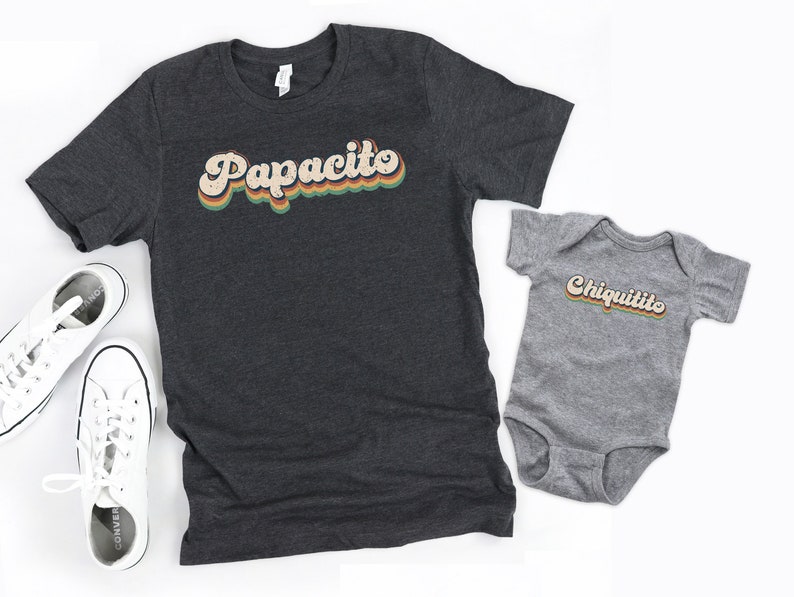 Daddy and Son Shirts Papacito Chiquitito Shirt Father and - Etsy
