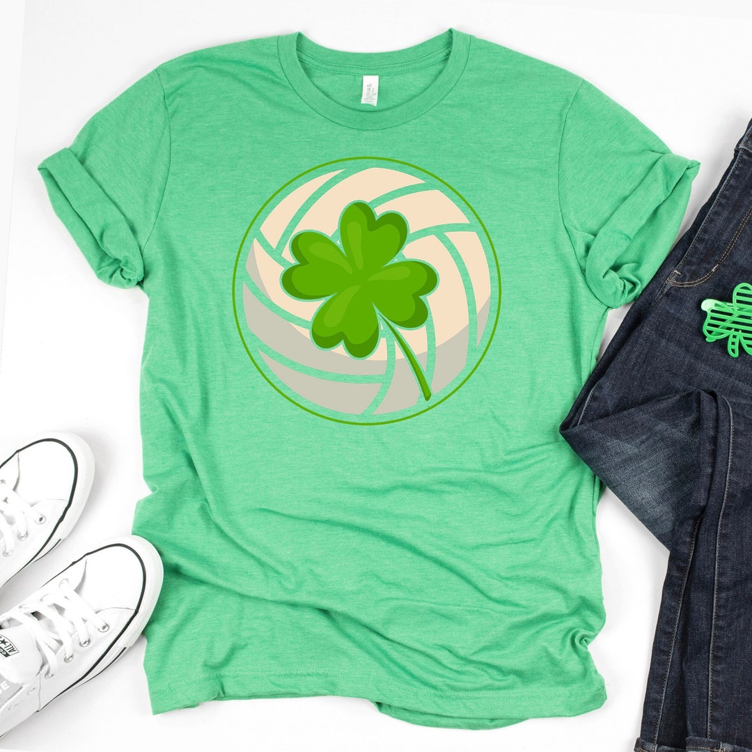 Volleyball Shamrock Shirt, St Patrick Day Shirt, Gift for Volleyball ...