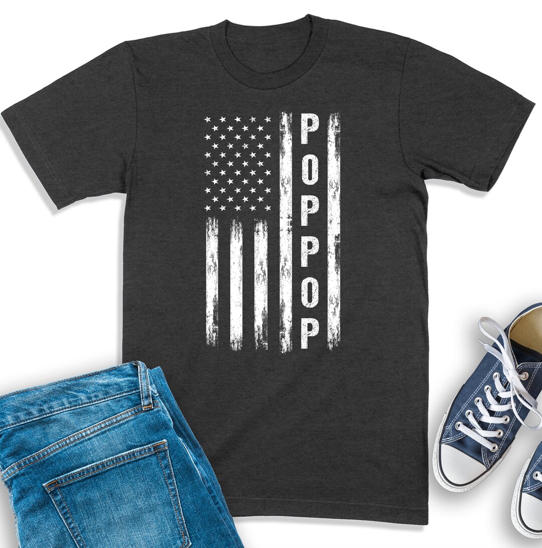 Poppop Shirt, Pop American Flag T-shirt, Pop Pop Shirt, Gift for ...
