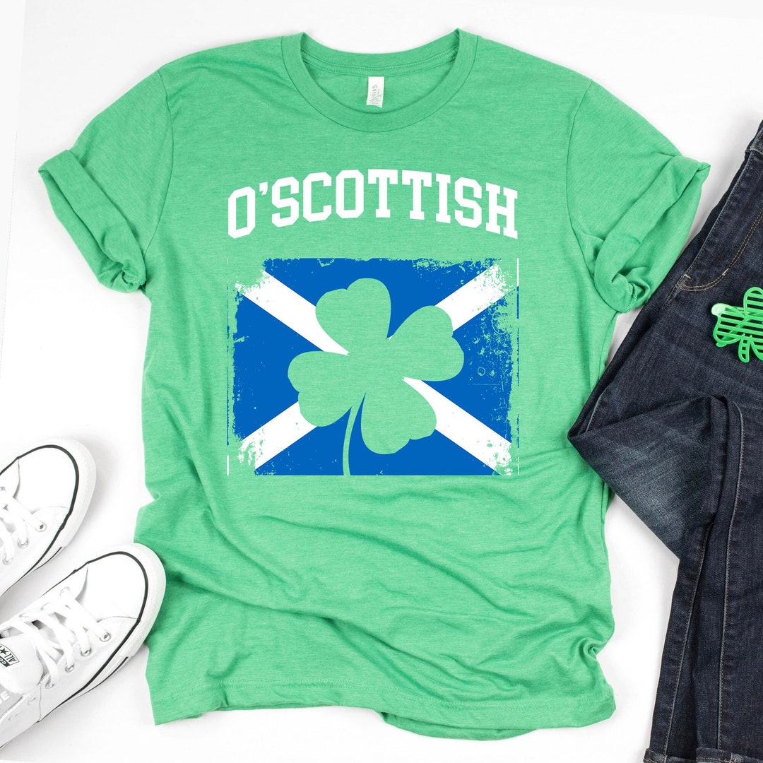 Scottish Irish Shirt, O'scottish T-shirt, St Patrick's Day Sweatshirt ...
