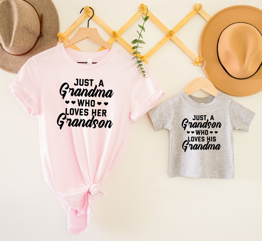Grandma and Grandson Shirt, Grandma Boy Matching Shirt, Grandma Gift ...