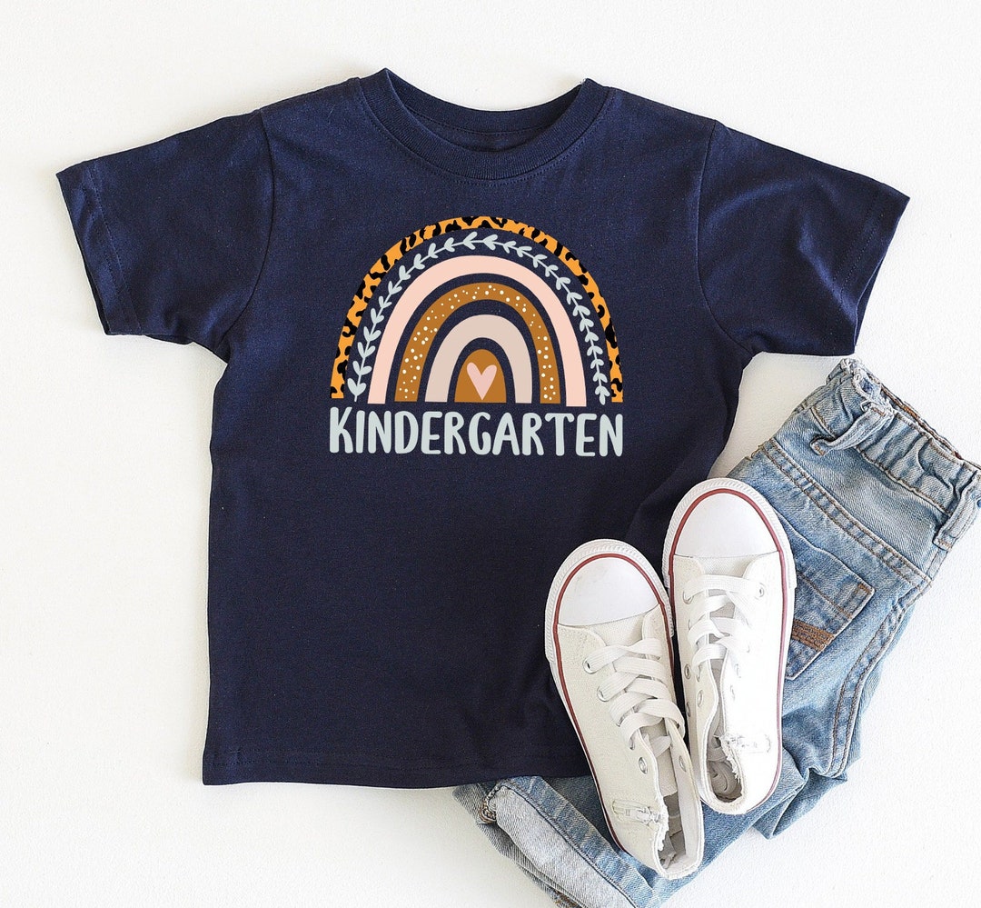 Kindergarten Rainbow Shirt, First Day of School, Kindergarten Shirt ...