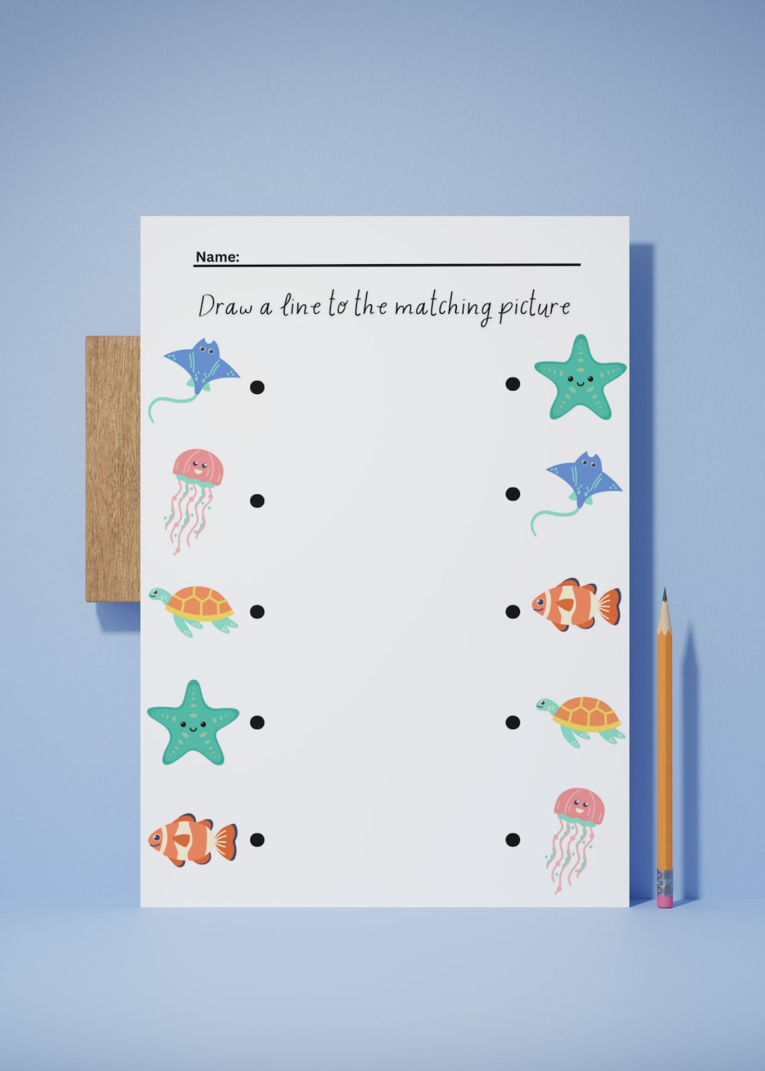 Printable Matching Activity Worksheets Preschool Bundle - Etsy