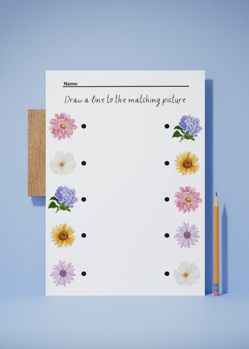 Printable Matching Activity Worksheets Preschool Bundle - Etsy