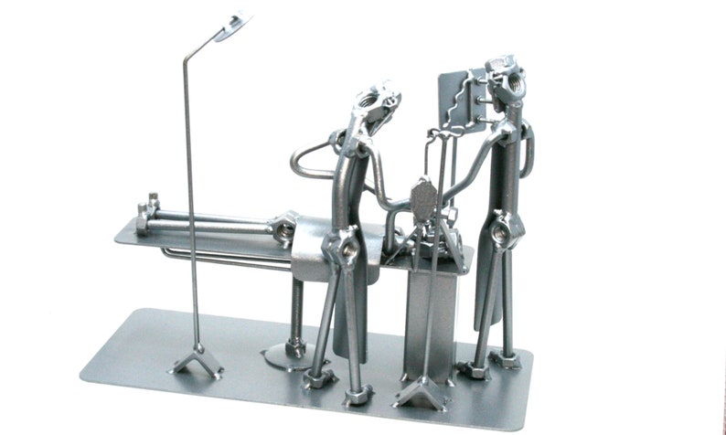 Elbow Joint Surgery Nuts and Bolts Sculpture, Medical Art, Chiropractor ...