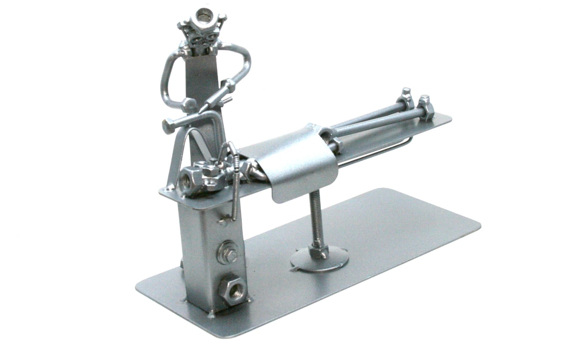 Elbow Joint Surgery Nuts and Bolts Sculpture, Medical Art, Chiropractor ...