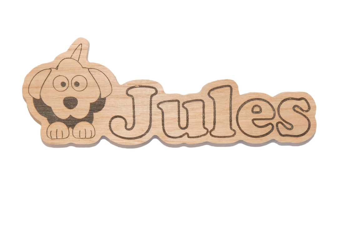 Solid Oak Wooden Child Name Plaque - Etsy