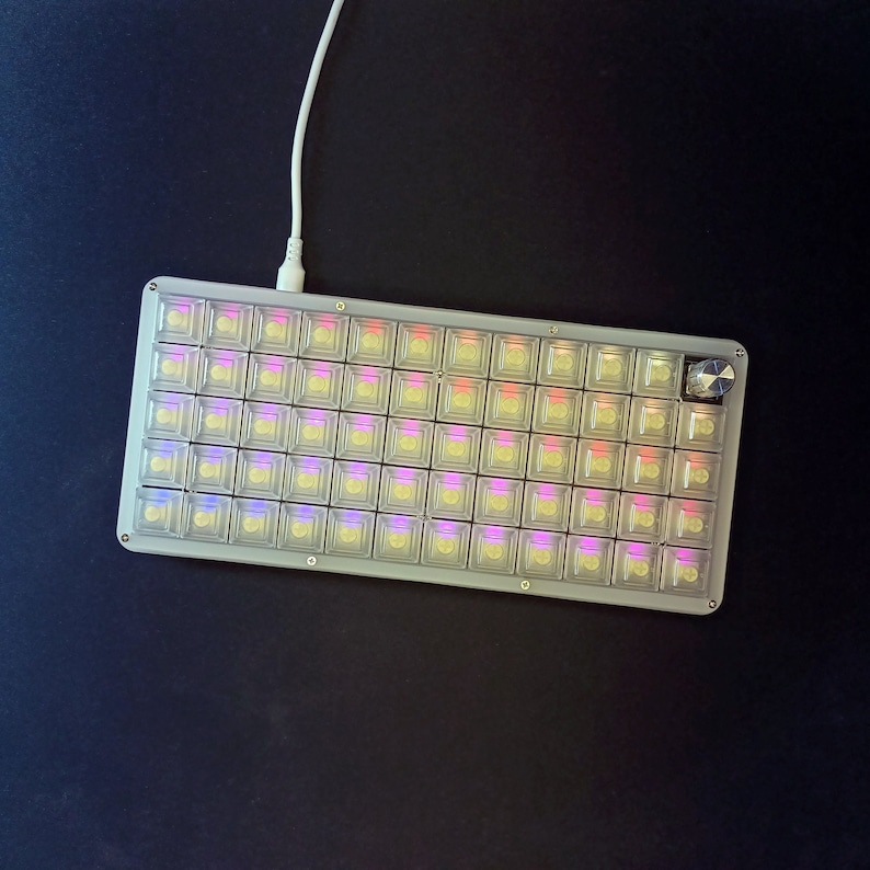 Pabile 60-key P60 5x12 Grid RP2040 Ortho Linear Ready to Use Mechanical ...