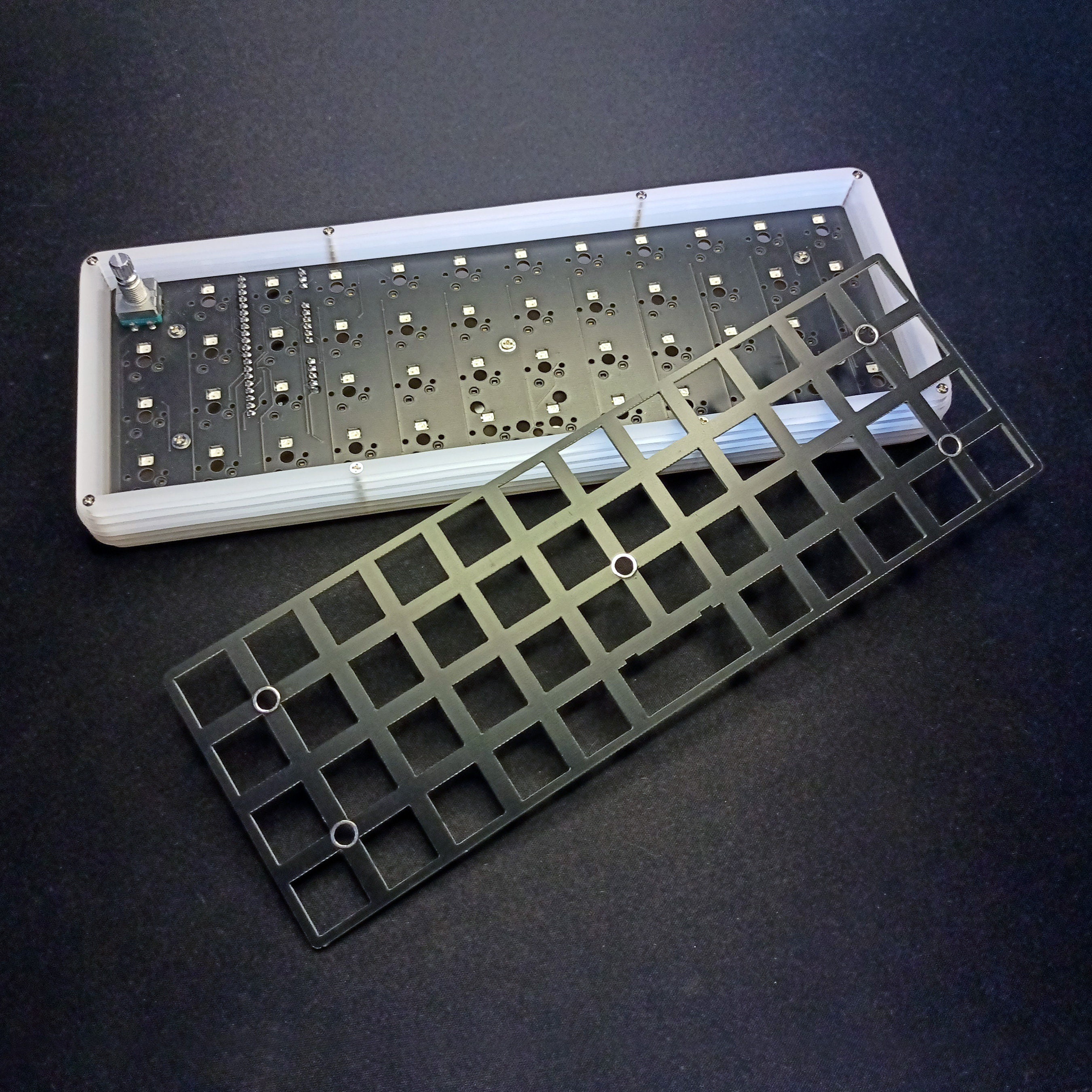 Pabile 48-key P48 Ortho Linear Mechanical Keyboard Programmable QMK ...