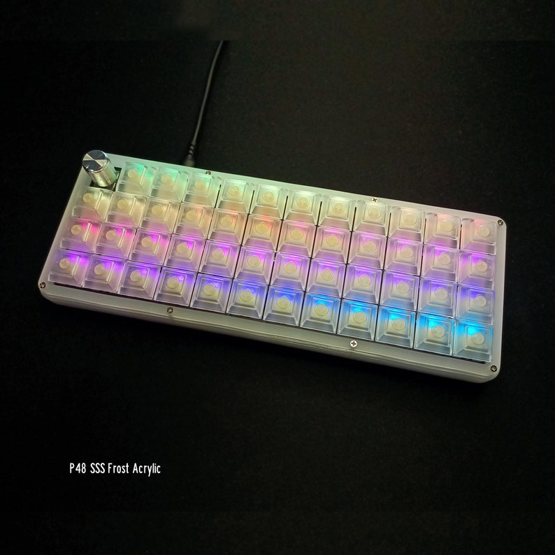 Pabile 48-key P48 Ortho Linear Mechanical Keyboard Programmable QMK ...