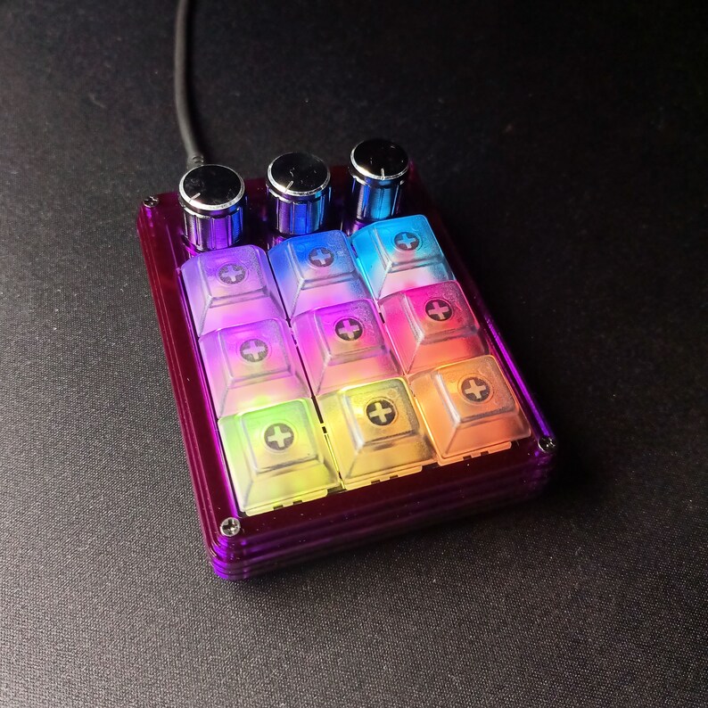 Pabile 12-key P12 Ready to Use Macro Pad Qmk/vial RGB Hot Swap Rotary ...