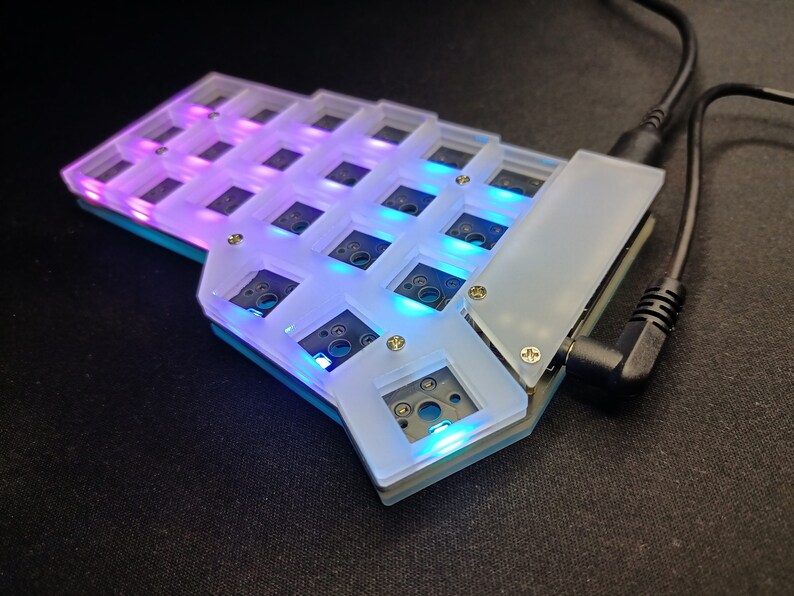 Pabile Corne V3 Hotswap MX Split Ergonomic Mechanical Keyboard Ready to ...